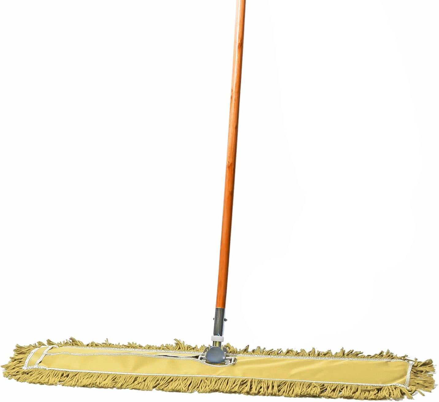36 Inch Yellow Commercial Dust Mop & Floor Sweeper – Wood Handle Floor ...