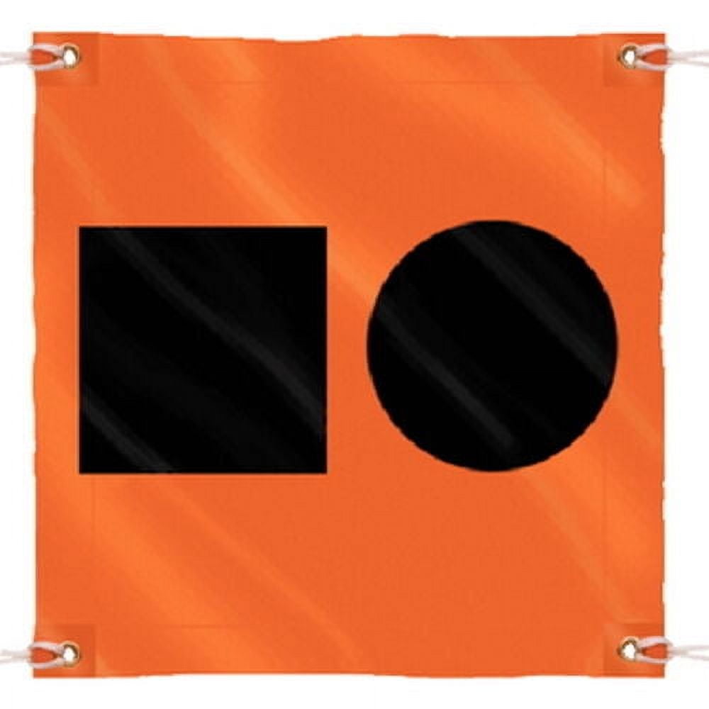 36 Inch x 36 Inch Orange Colored Distress Signal S.O.S Flag for Boats ...