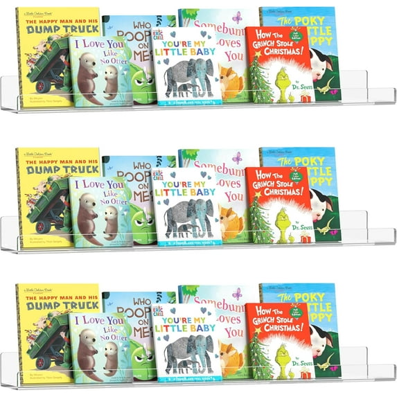 36 Inches Invisible Wall Floating Bookshelf for Kids and Nursery 16 ...