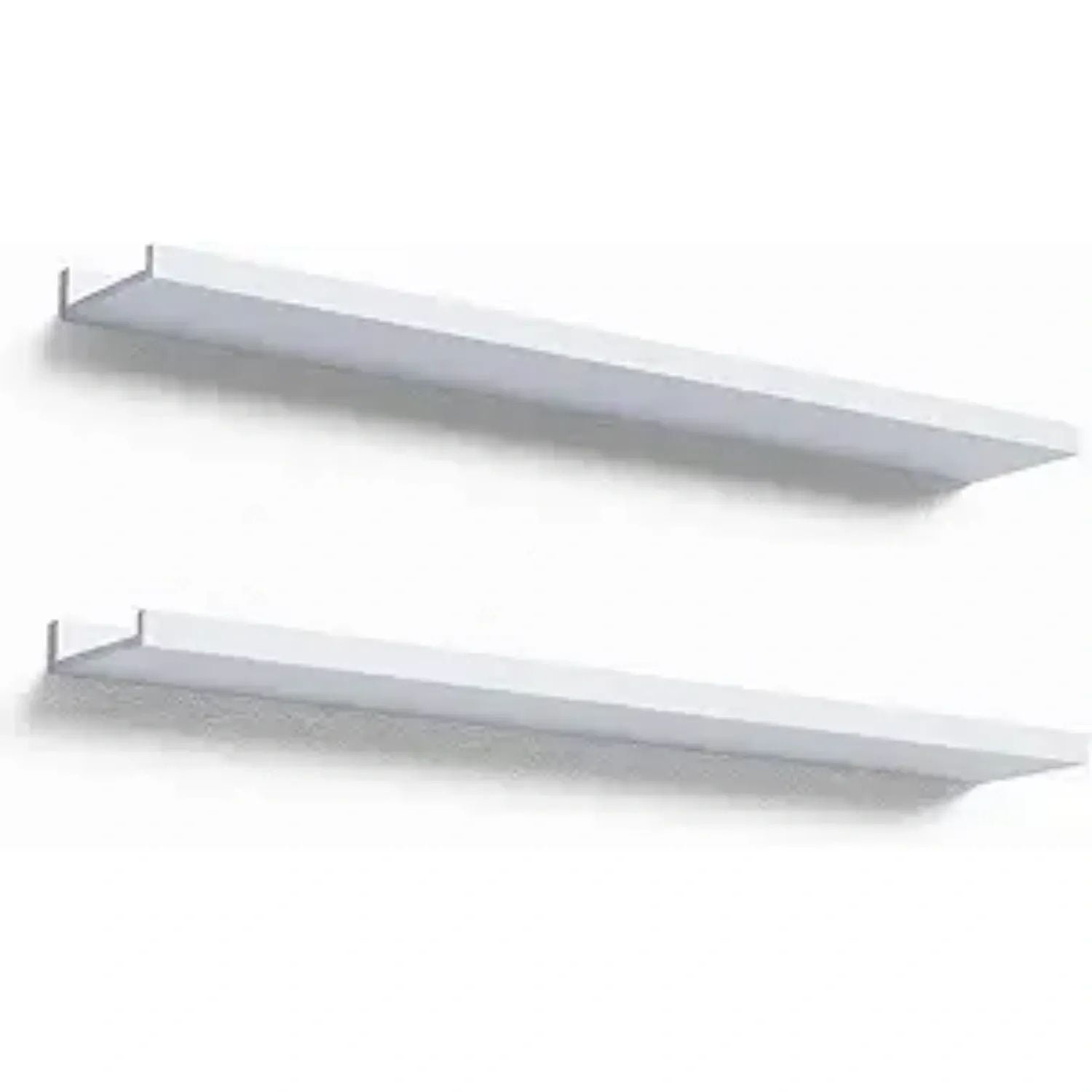 36 Inches Long Floating Shelves Wall Mounted, 2 Set Modern White Wall ...