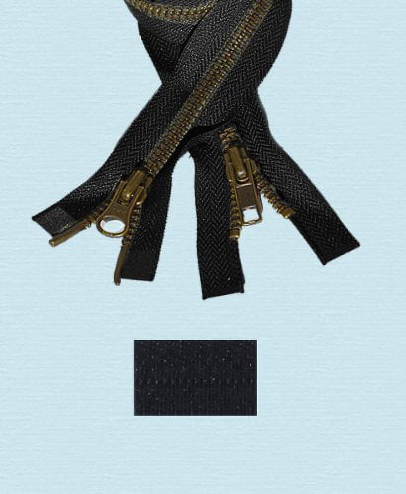 36" Jacket Zipper YKK #5"2-Way" Antique Brass ~ Separating~ YKK Color ...