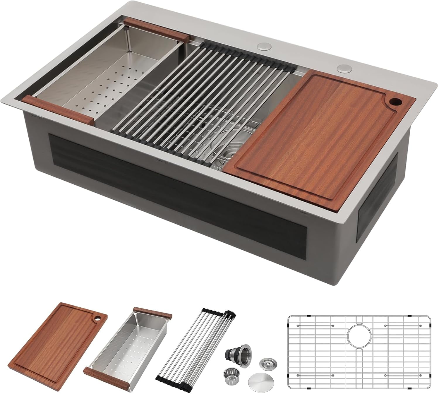 36 Kitchen Sink Drop In - Donsdey 36x22 Inch Kitchen Sink Ledge ...