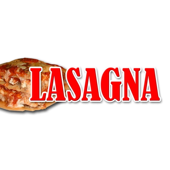 36" LASAGNA DECAL sticker italian food casserole - Walmart.com