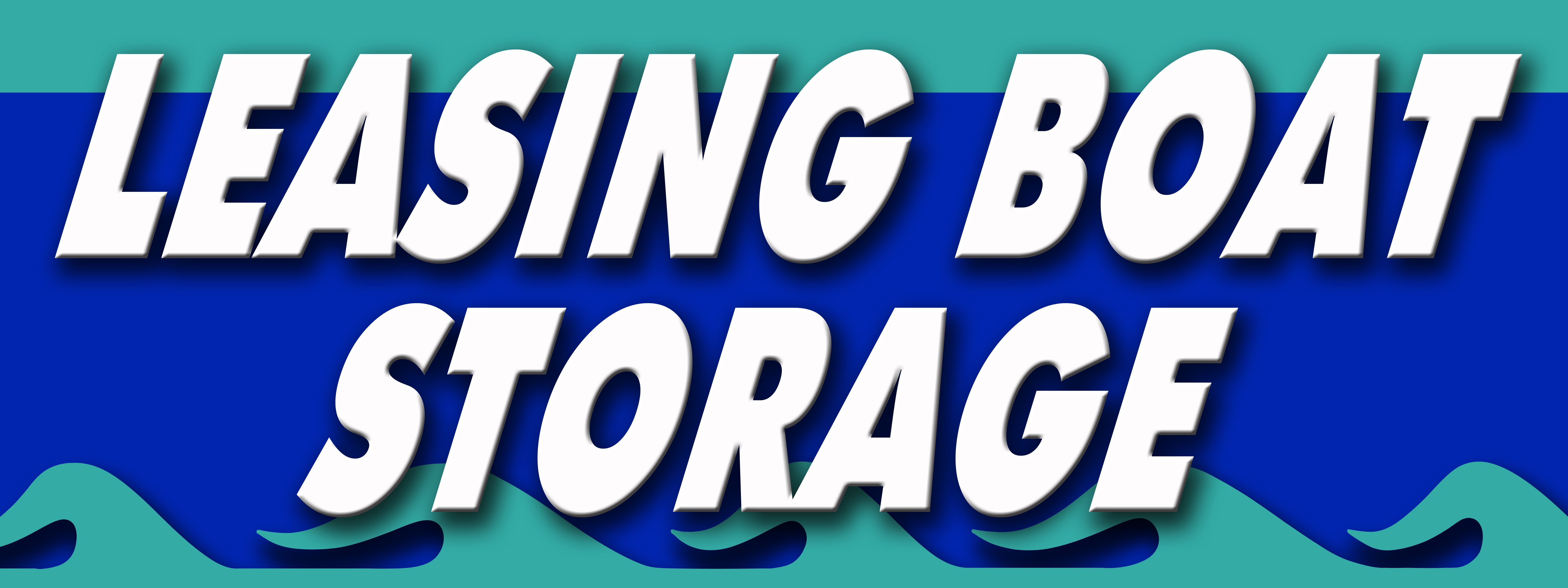 36" LEASING BOAT STORAGE DECAL sticker boatyard marina marine repair ...