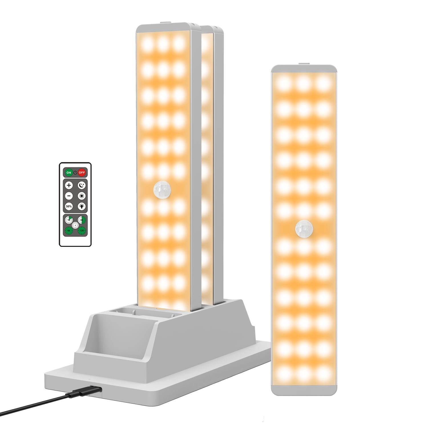 36 LED Closet Light with Charging Station, Motion Sensor & Remote ...