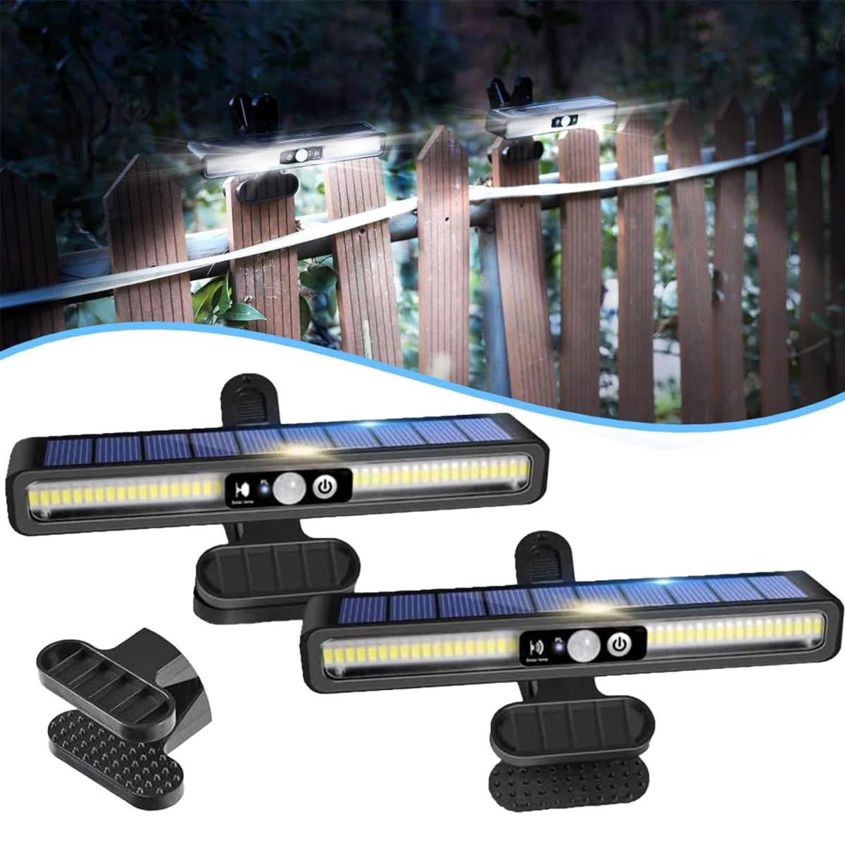 36 LED Solar Motion Light with Adjustable Clamp – 6000K Daylight, IP55 ...