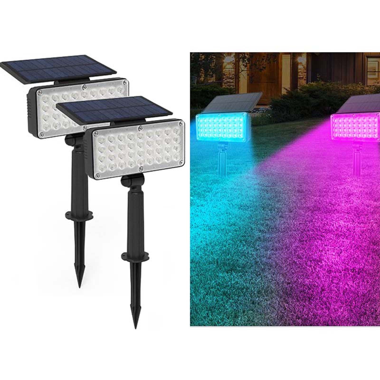 36 LED Solar Pathway Light, Waterproof Outdoor Garden Wall Lamp, Energy ...