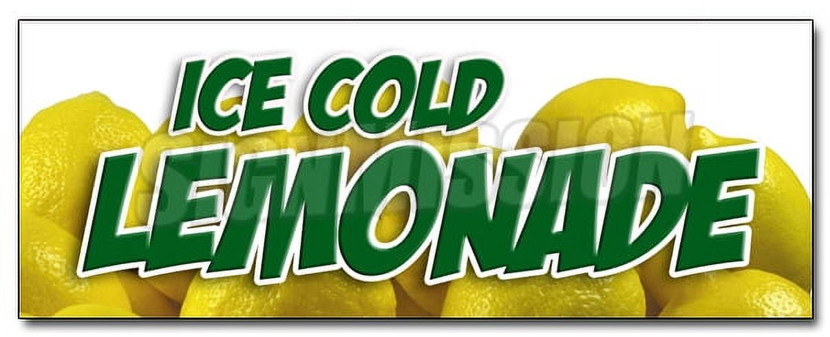 36" LEMONADE 1 DECAL sticker lemonaid ice cold fresh homemade drinks ...