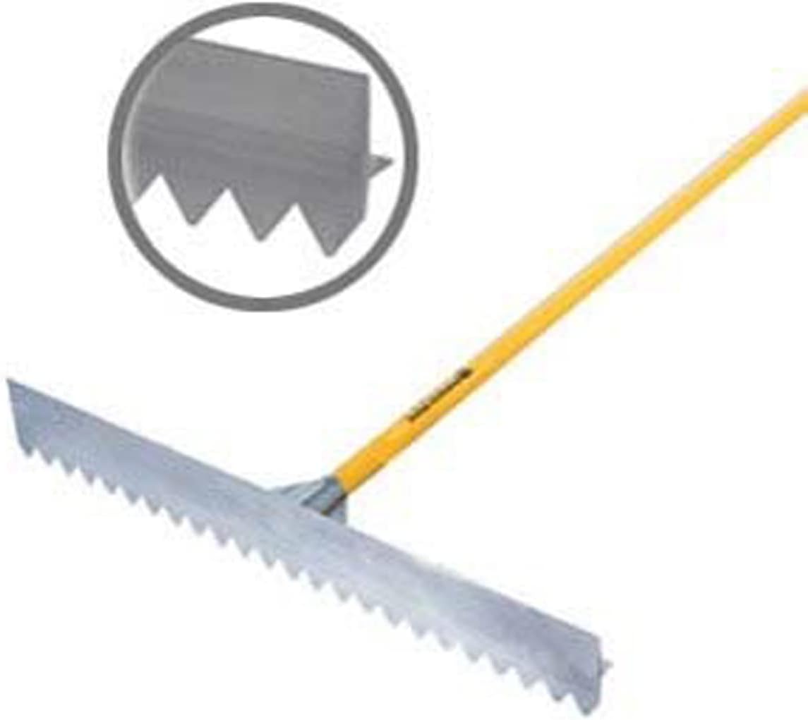 36" Light Lute/Rake, 82" OS Yellow Aluminum Handle, Gusset Bracing ...