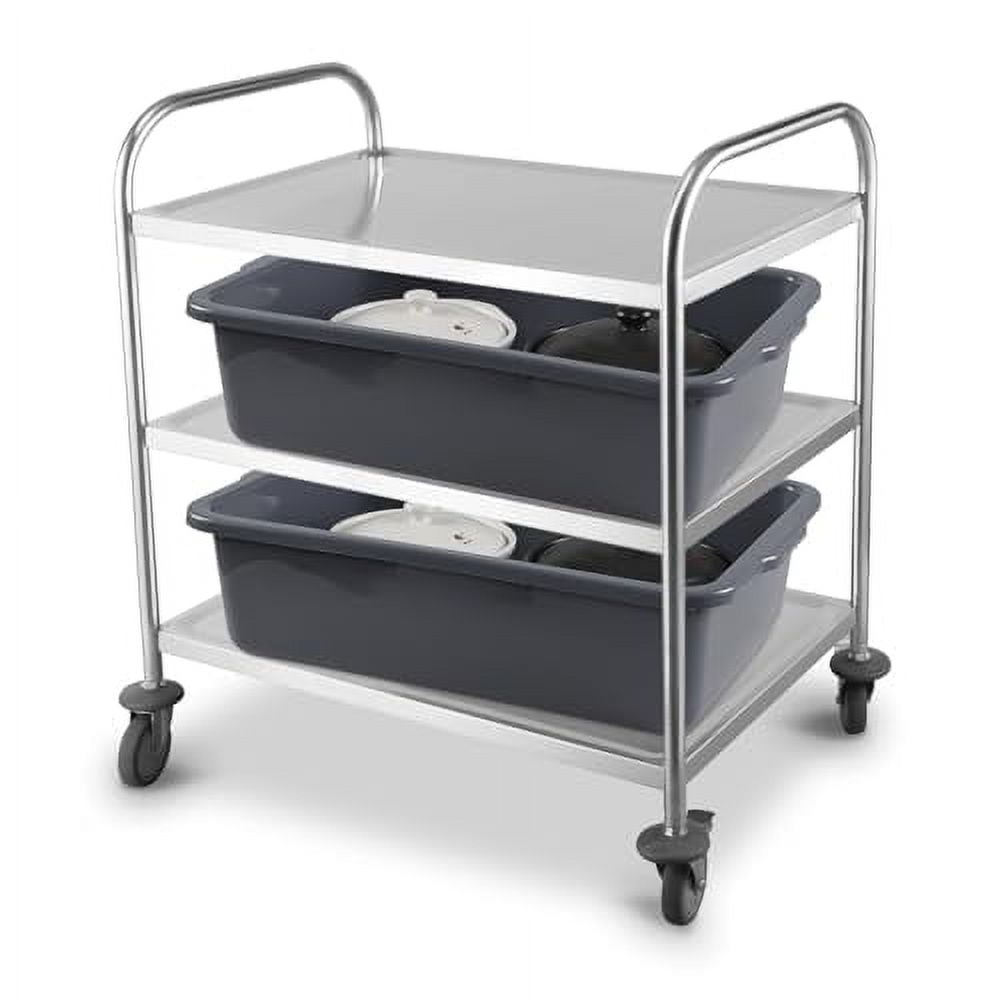 36 Liter Commercial Large Plastic Bus Box, Restaurant Bus Tubs, 4 Packs ...