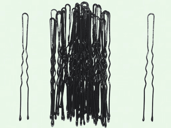 36 Long Black Waved Hair Grips Bobby Pins 6.5cm - Walmart.com