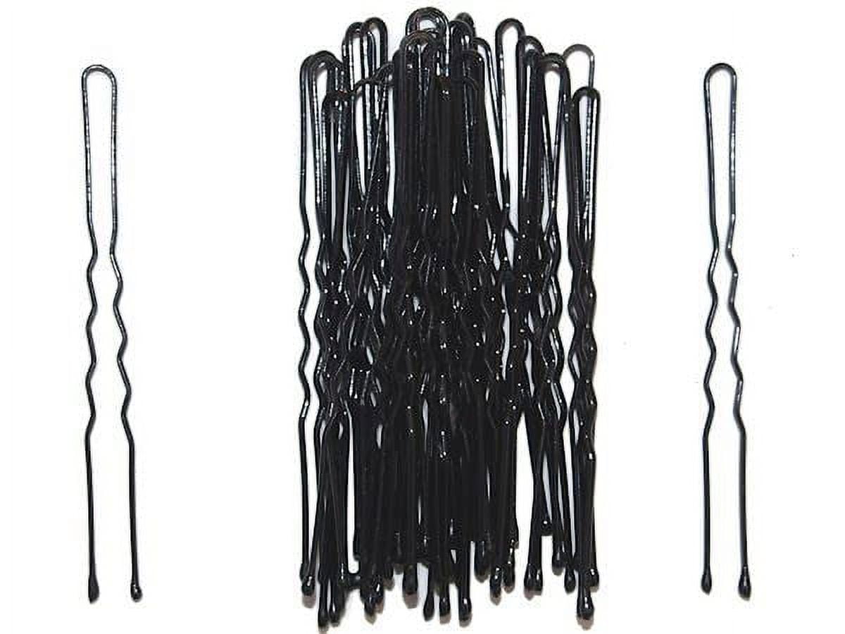 36 Long Black Waved Hair Pins Bobby Pins Grips 7cm Hair Accessories ...