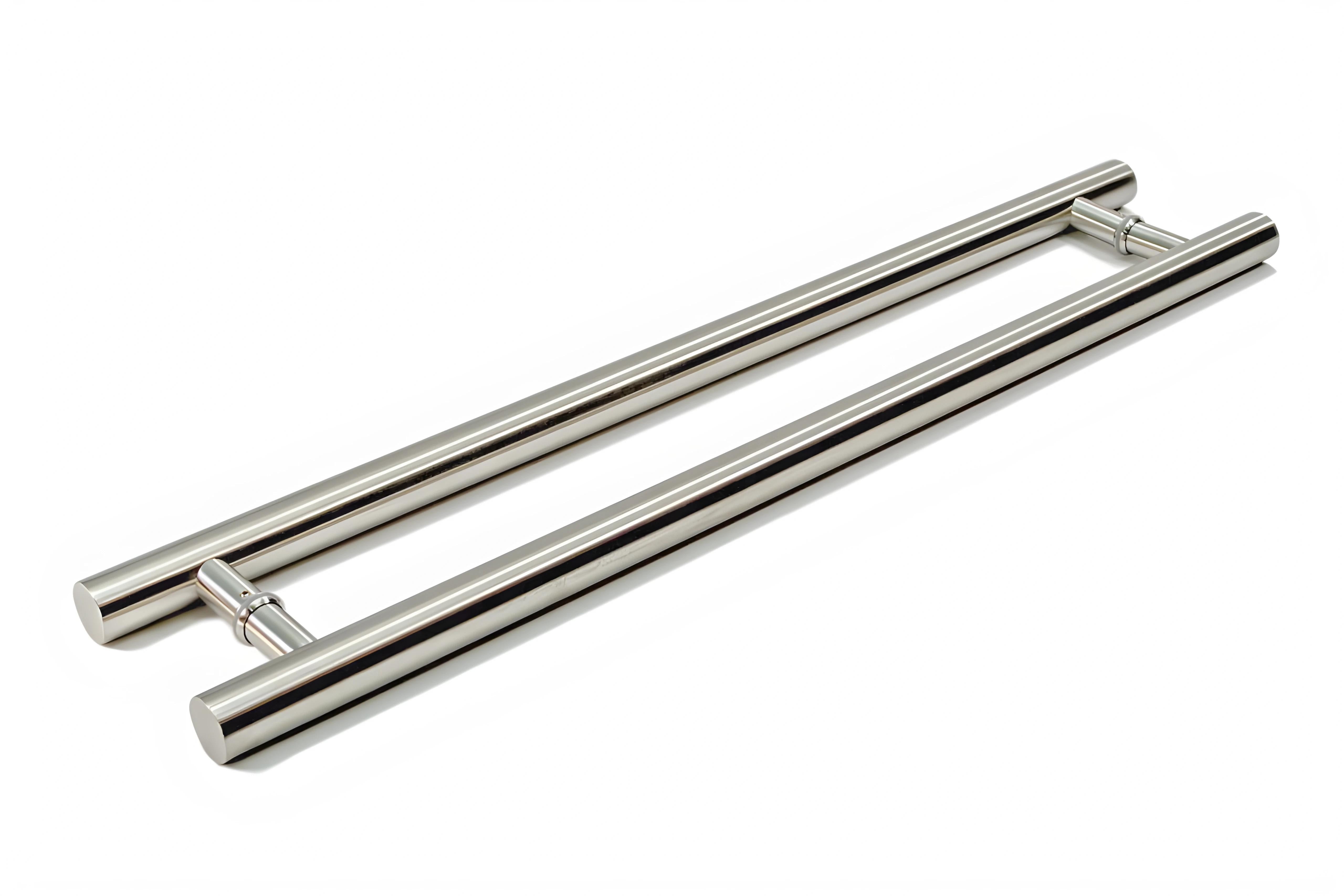 36" Long Modern Stainless Steel Door Handles in Brushed Nickel Finish ...