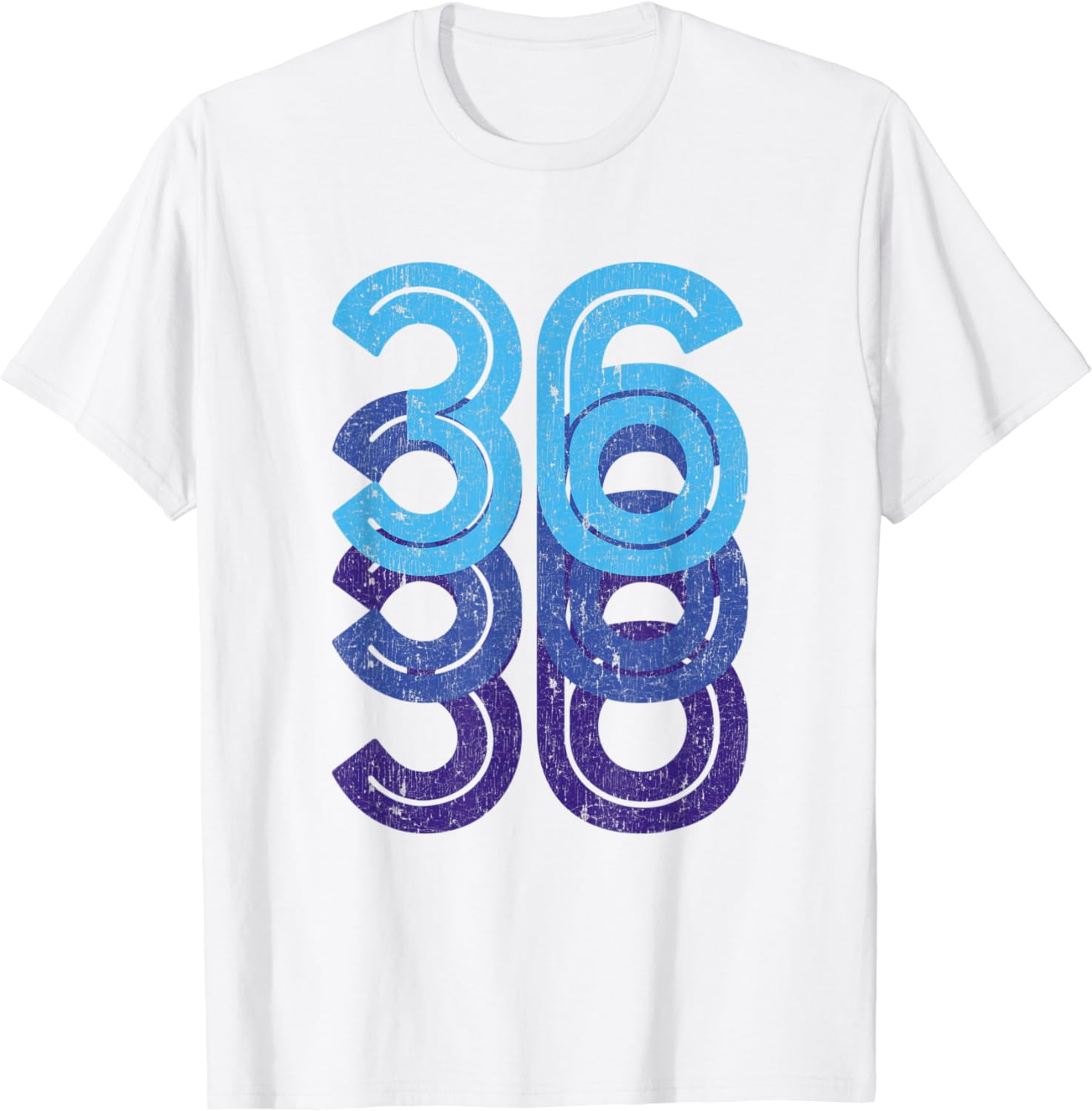 36 Lucky Number 36th Year Birthday Age Sports Team T-Shirt - Walmart.com