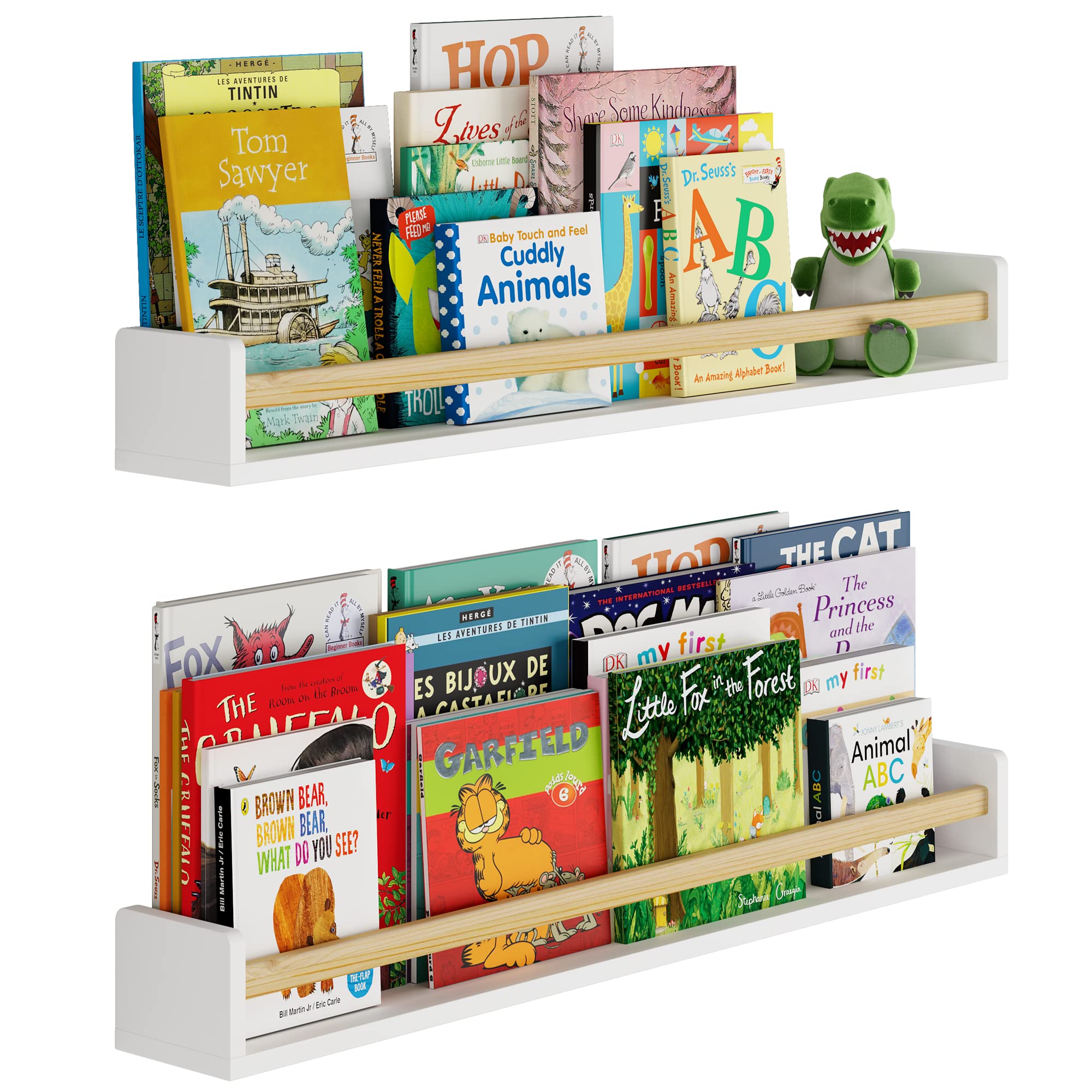 36" Madrid Wall Bookshelf for Room Decor Floating Shelves Nursery ...