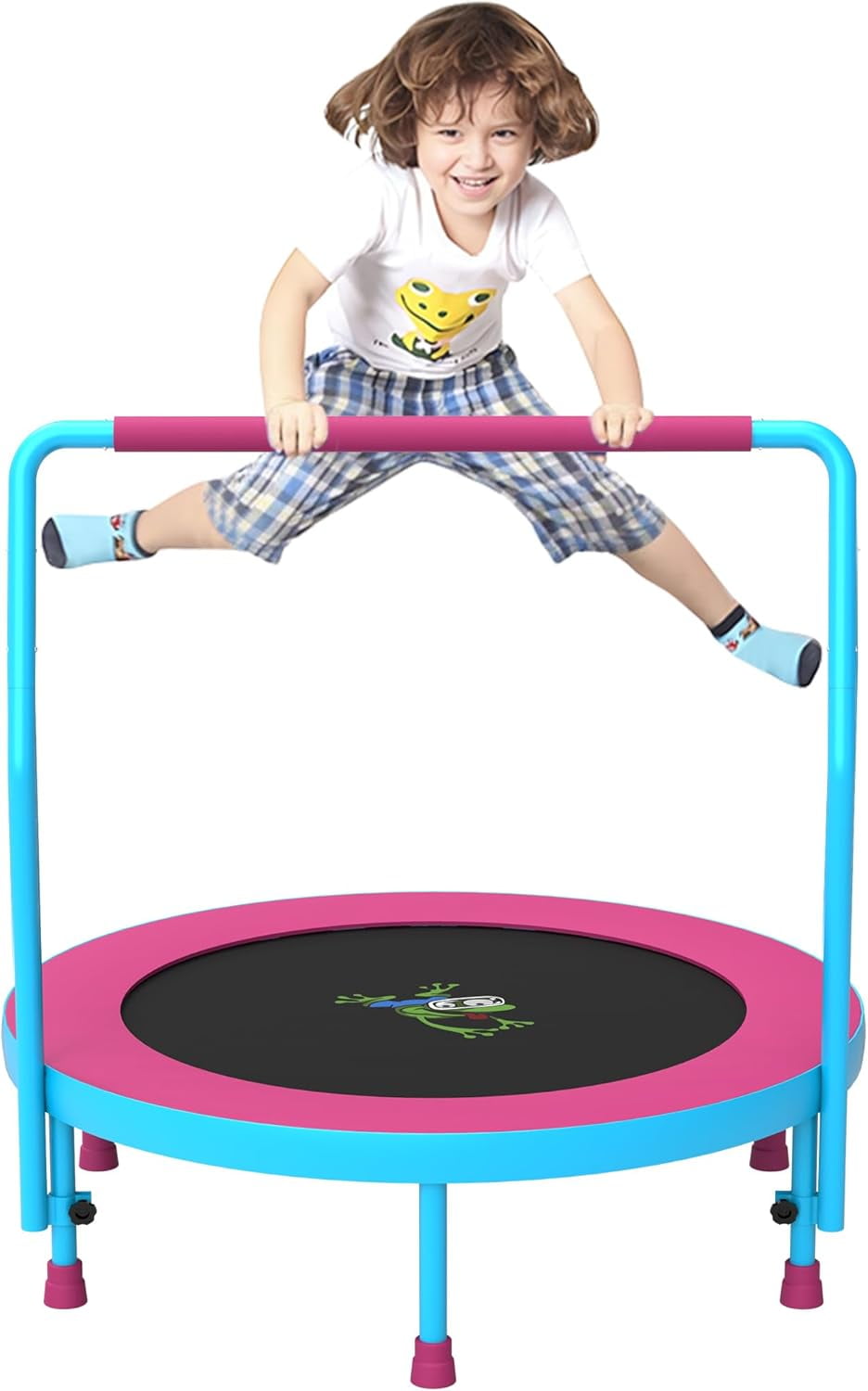 36’’ Mini Trampoline for Kids, 3FT Toddler Trampoline with Handle ...