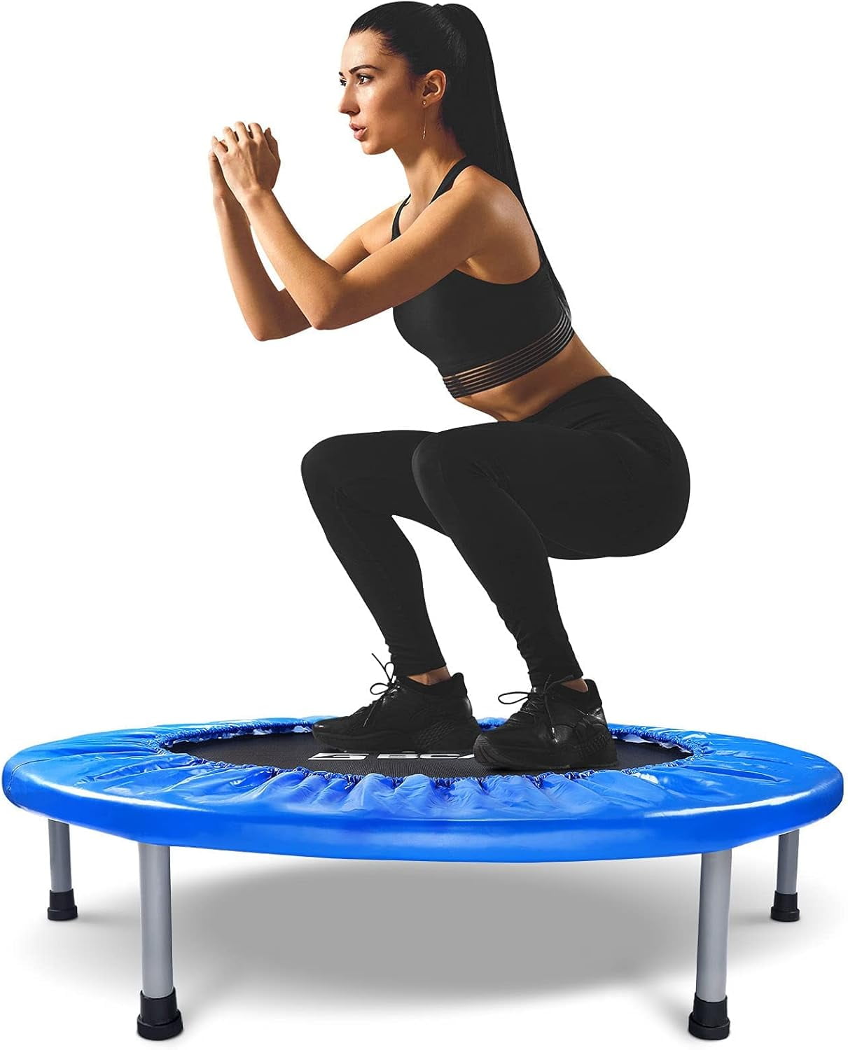 36 Mini Trampoline Rebounder Trampoline for Adults Max Load 170lbs ...