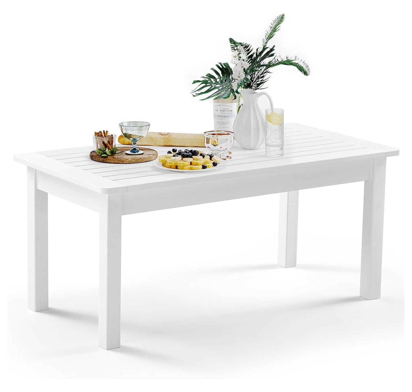 36" Outdoor Coffee Table, Weatherproof HIPS Patio Coffee Tables for ...