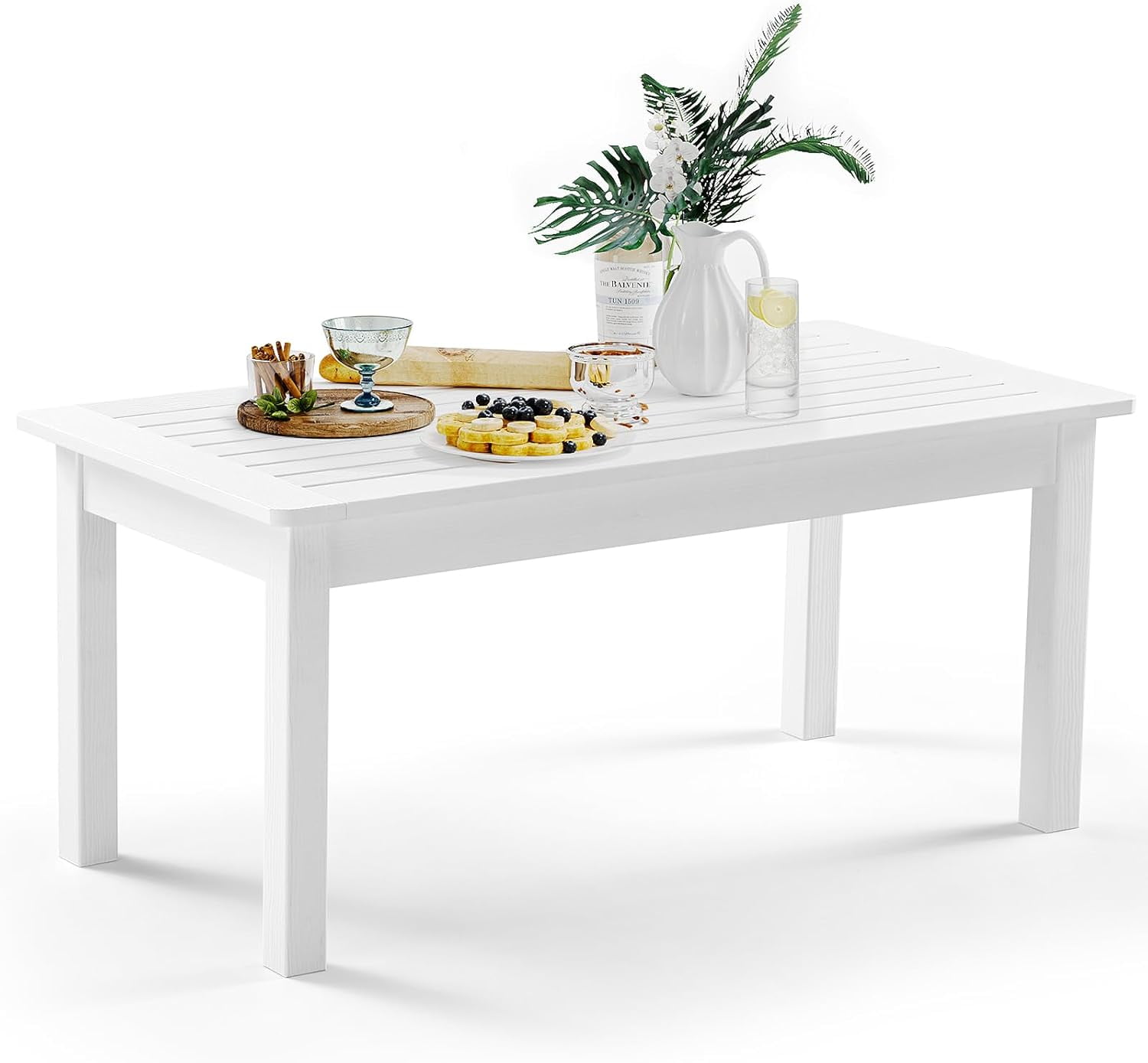 36" Outdoor Coffee Table, Weatherproof HIPS Patio Coffee Tables for ...