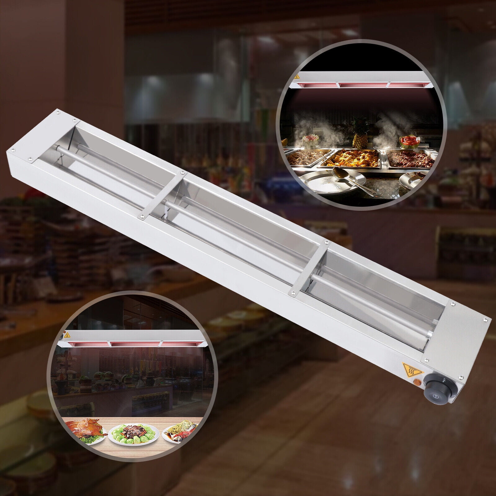 36" Overhead Food Heater Food Warmer Commercial Stainless Steel Silver ...