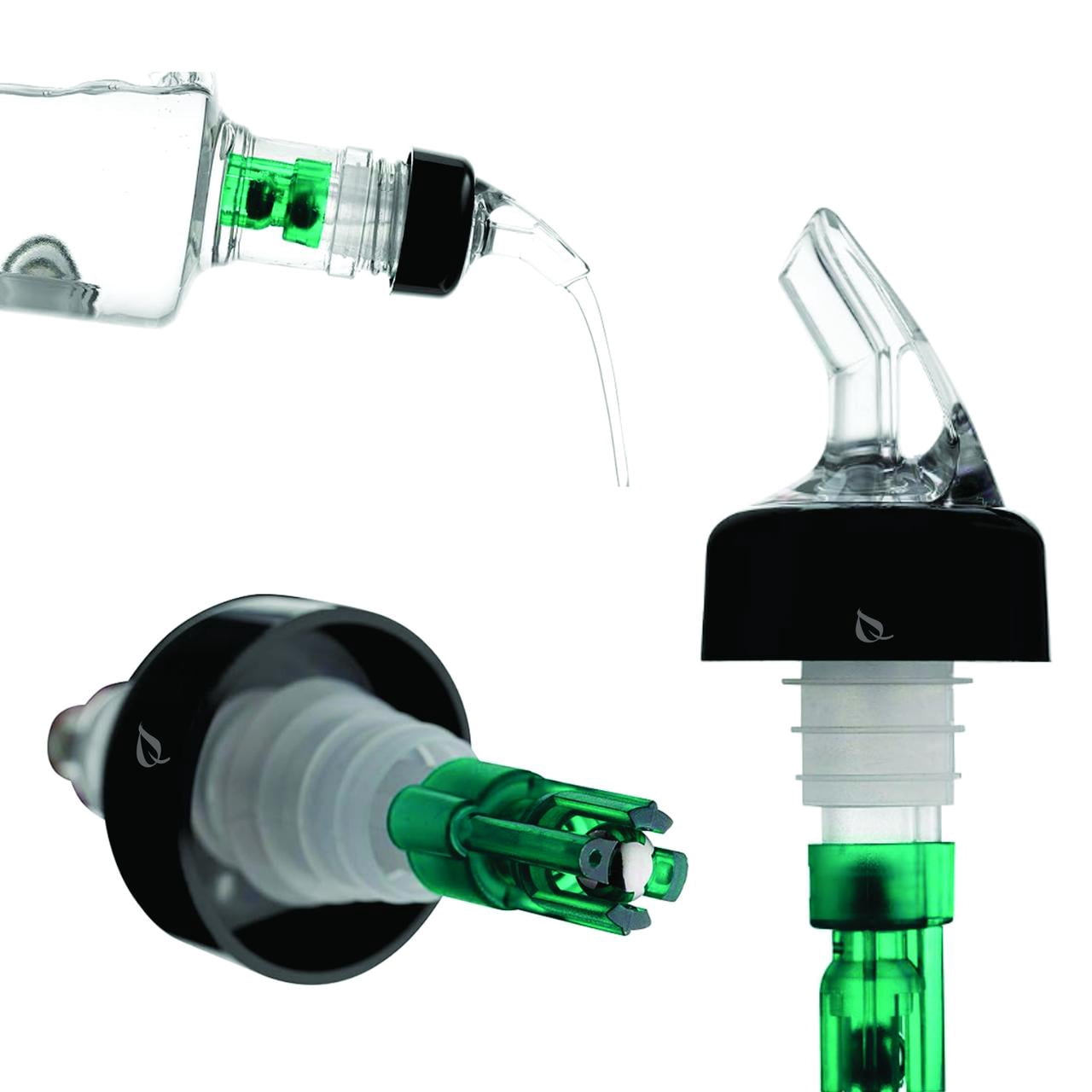 [36 PACK] Measured Liquor Bottle Pourers 0.5 oz (15 mL) - Collared ...
