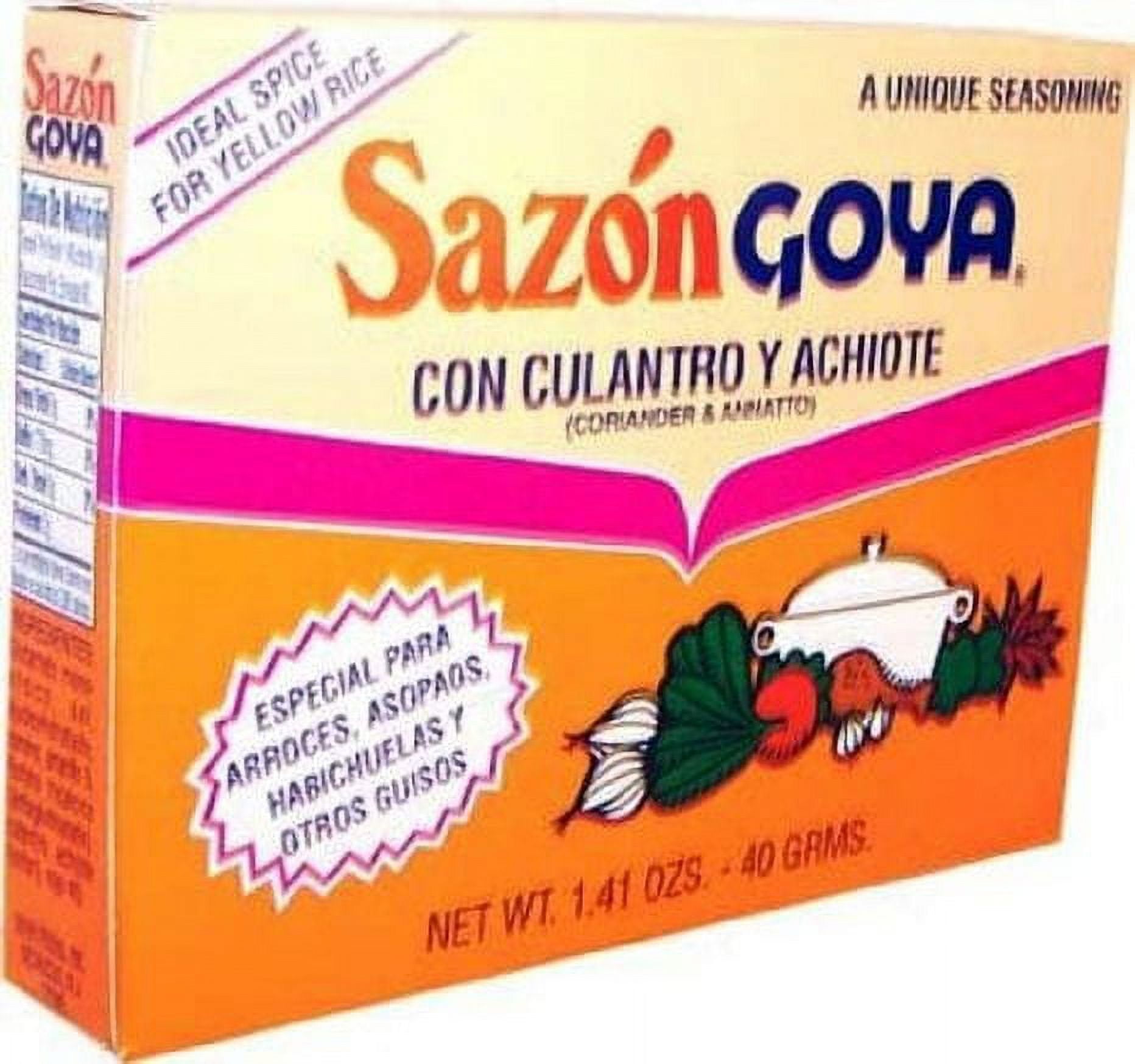 36 PACKS : Goya Sazon Culantro y Achiote, 1.41-Ounce - Walmart.com
