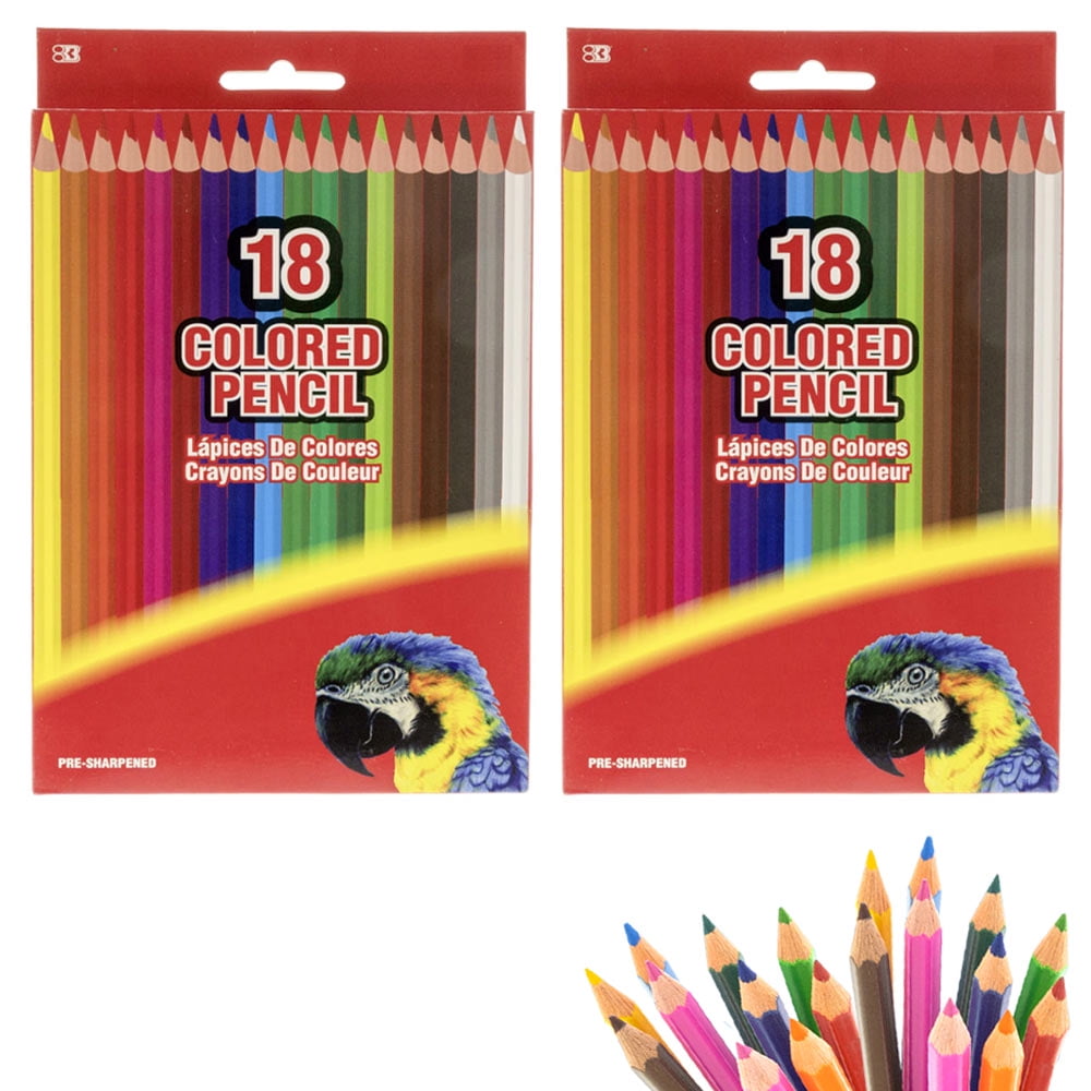 36 PC Colored Pencils Vibrant Color Soft Core Pencil School Art Drawing ...