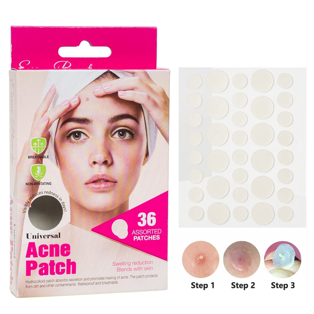36 PC Universal Acne Pimple Patch Absorbing Cover Zits Acne Skin ...