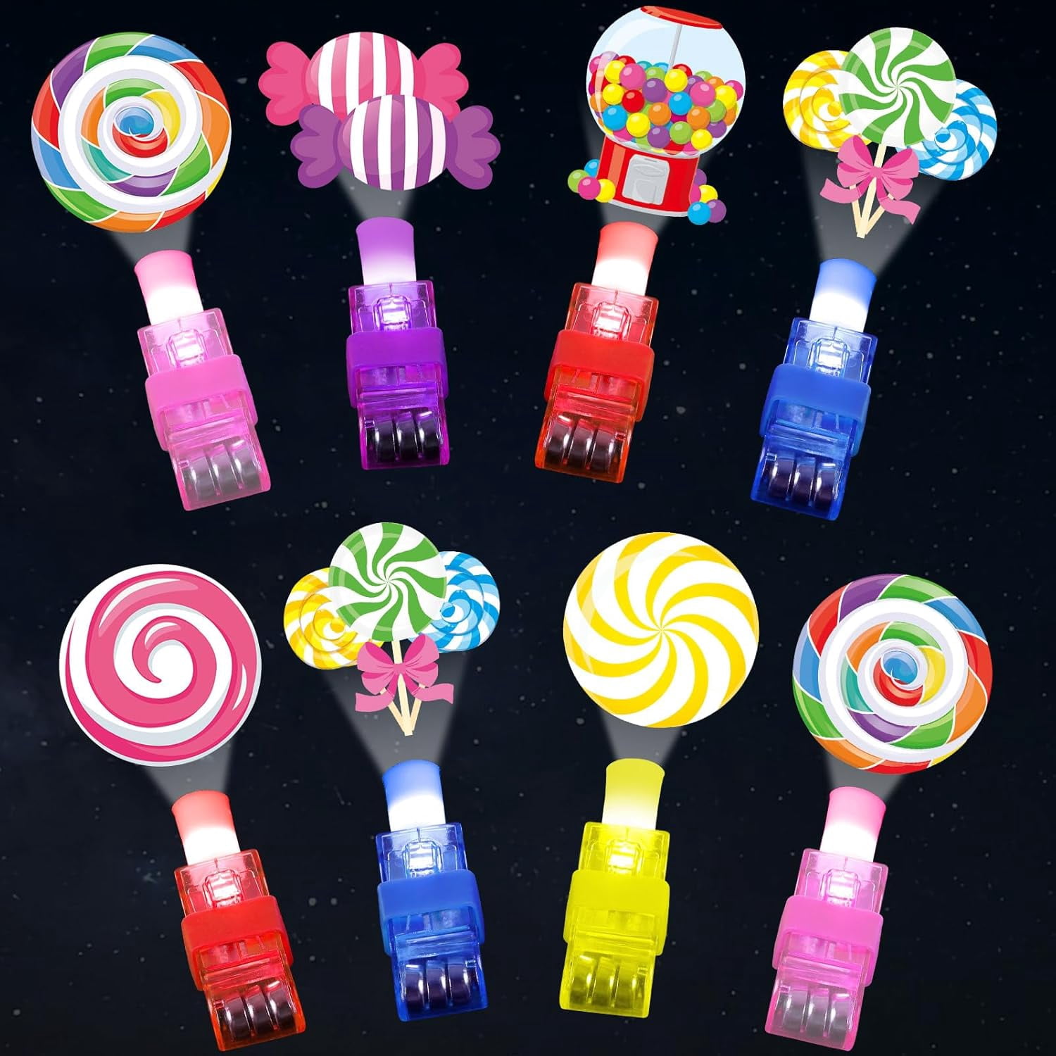 36 PCS Candy Birthday Party Favors Lollipop Candyland LED Light Up ...