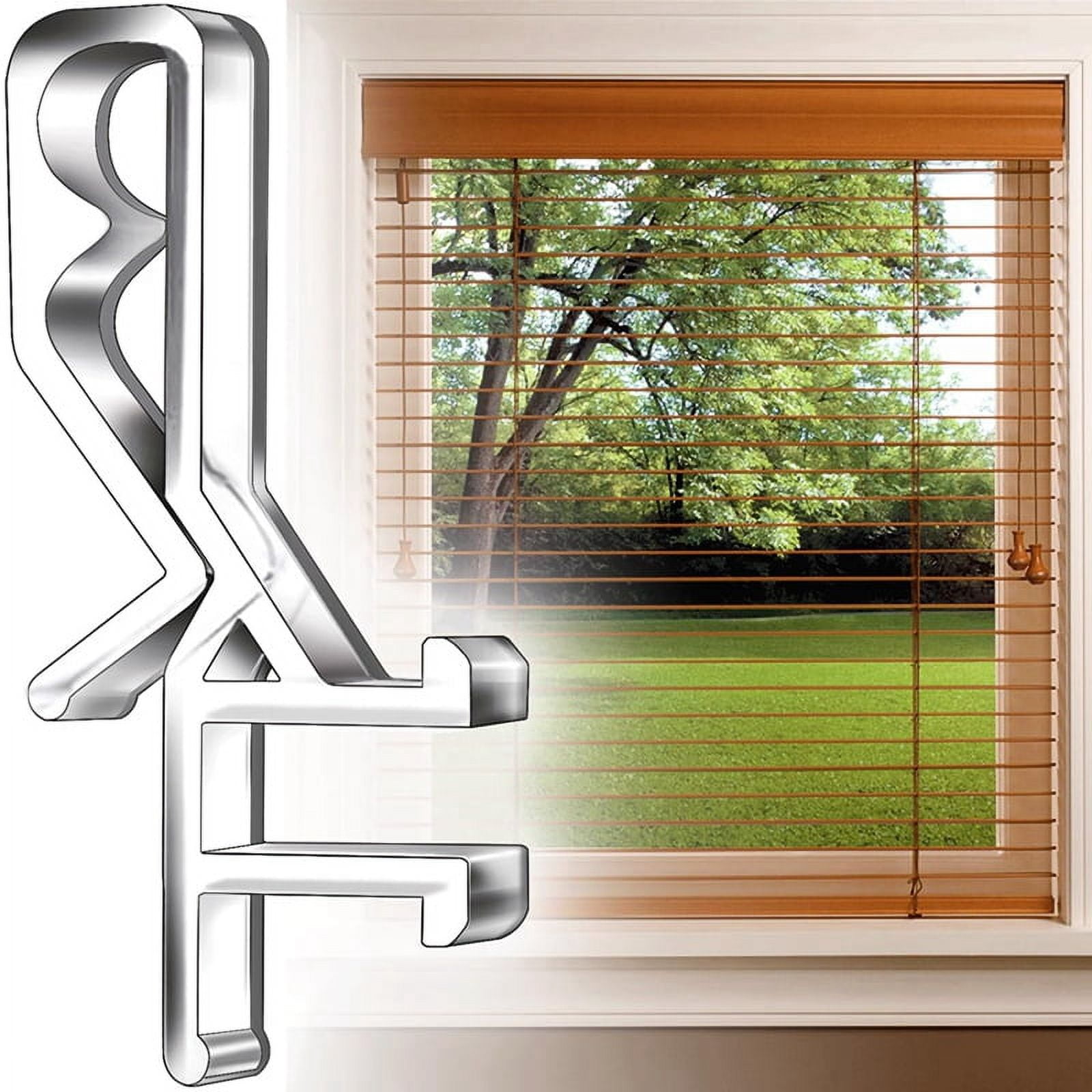 36 PCS Hidden Channel Valance Clips, 1-7/8inch Clear Plastic Blinds ...