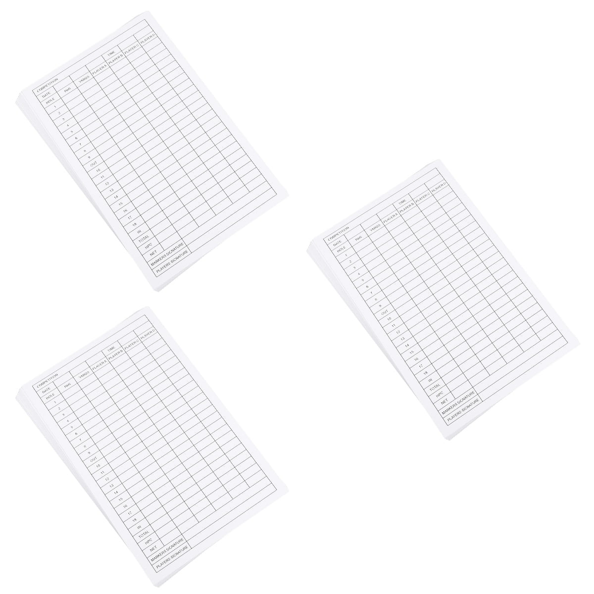 36 PCS Scorecards for Use Premium Score Ball Scorecard Competition ...