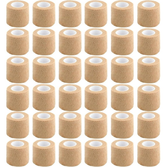 36 PCS Self Adhesive Bandage Wrap 2" X 5 Yards Elastic Cohesive Bandage ...