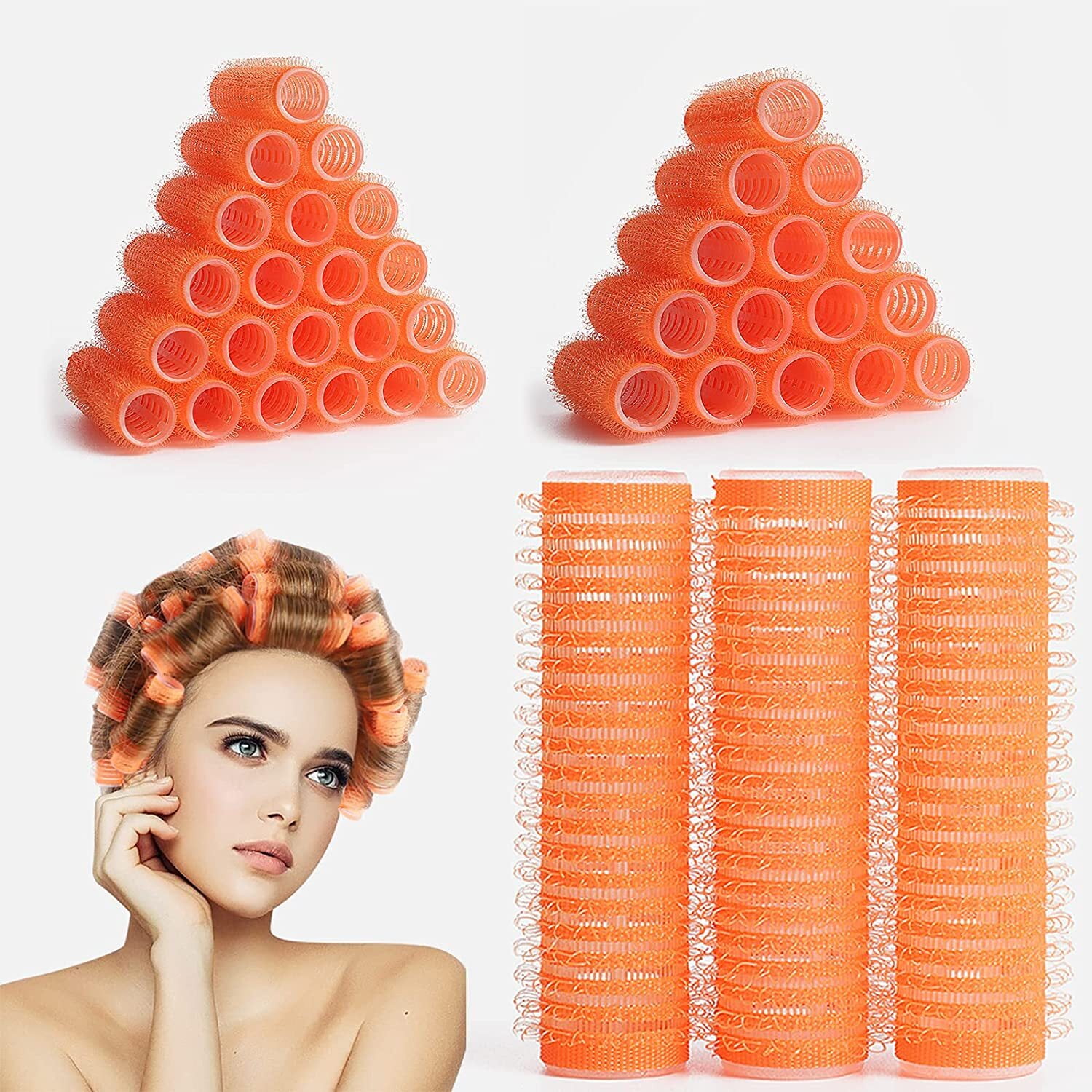 36 PCS Small Size Hair Roller-Self Grip Hair Curler Mini Sized ...
