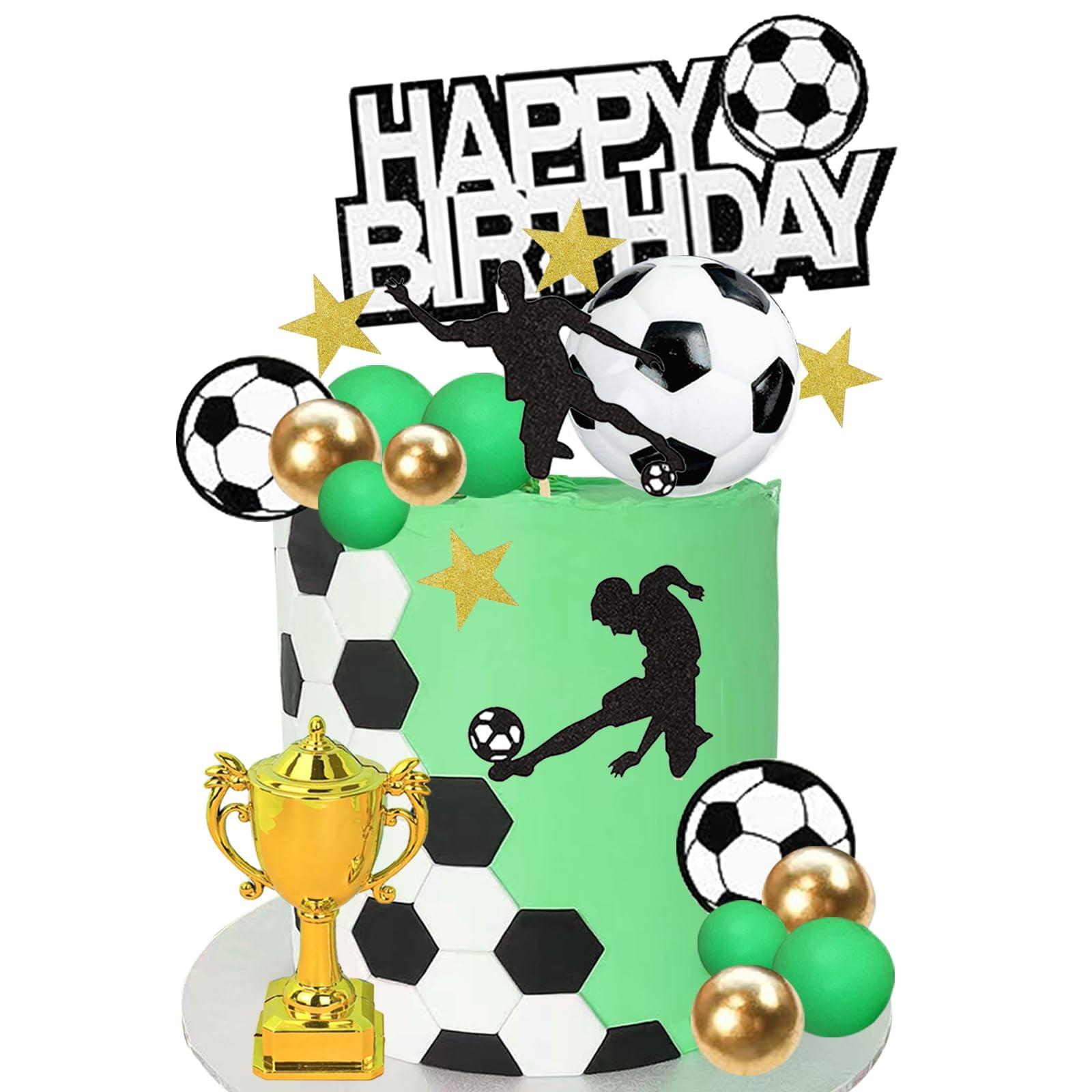 36 PCS Soccer Cake GGA1 Toppers - Football Cake Decorations for Soccer ...