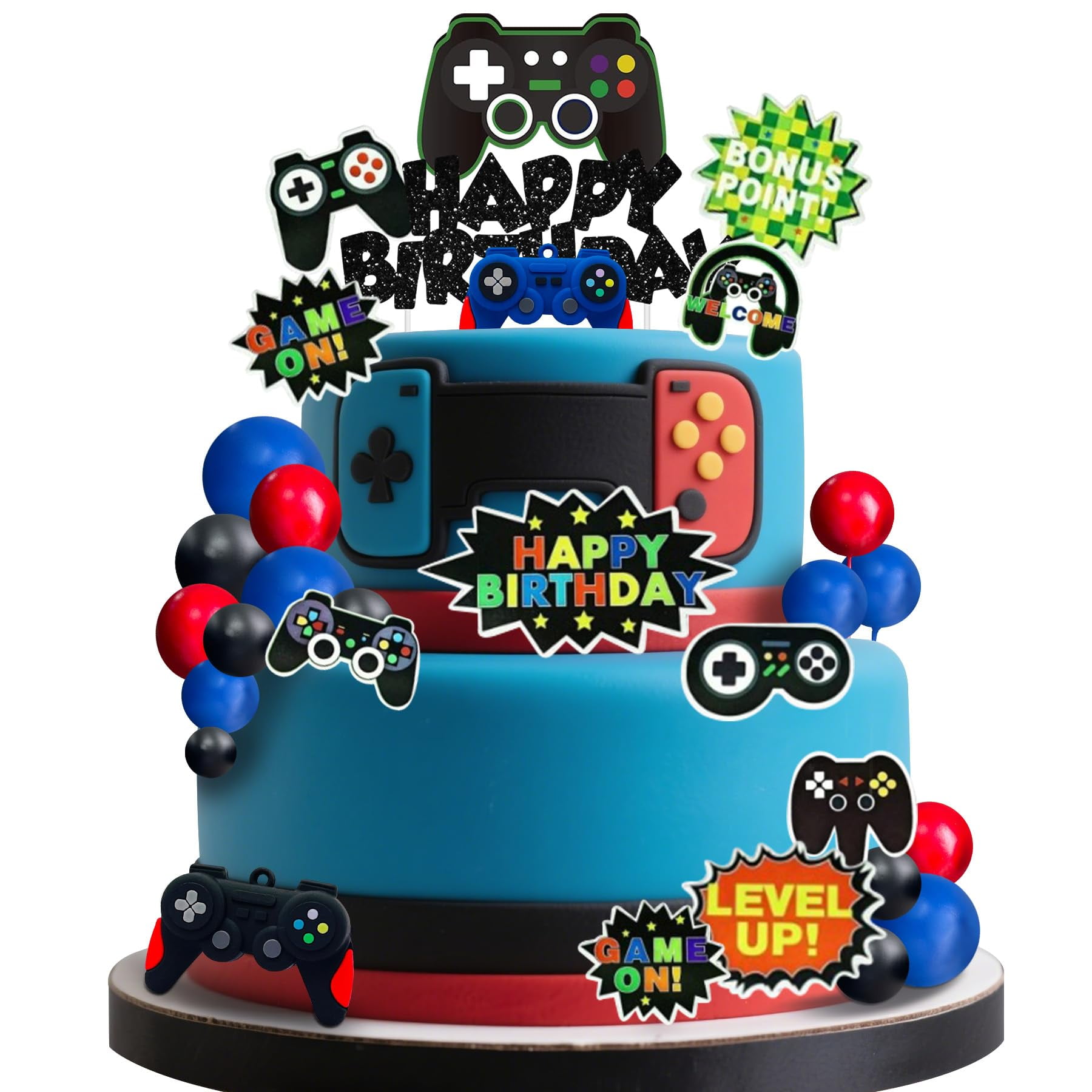 36 PCS Video game Cake Toppers ITL1 Game Console Controller Cake Topper ...