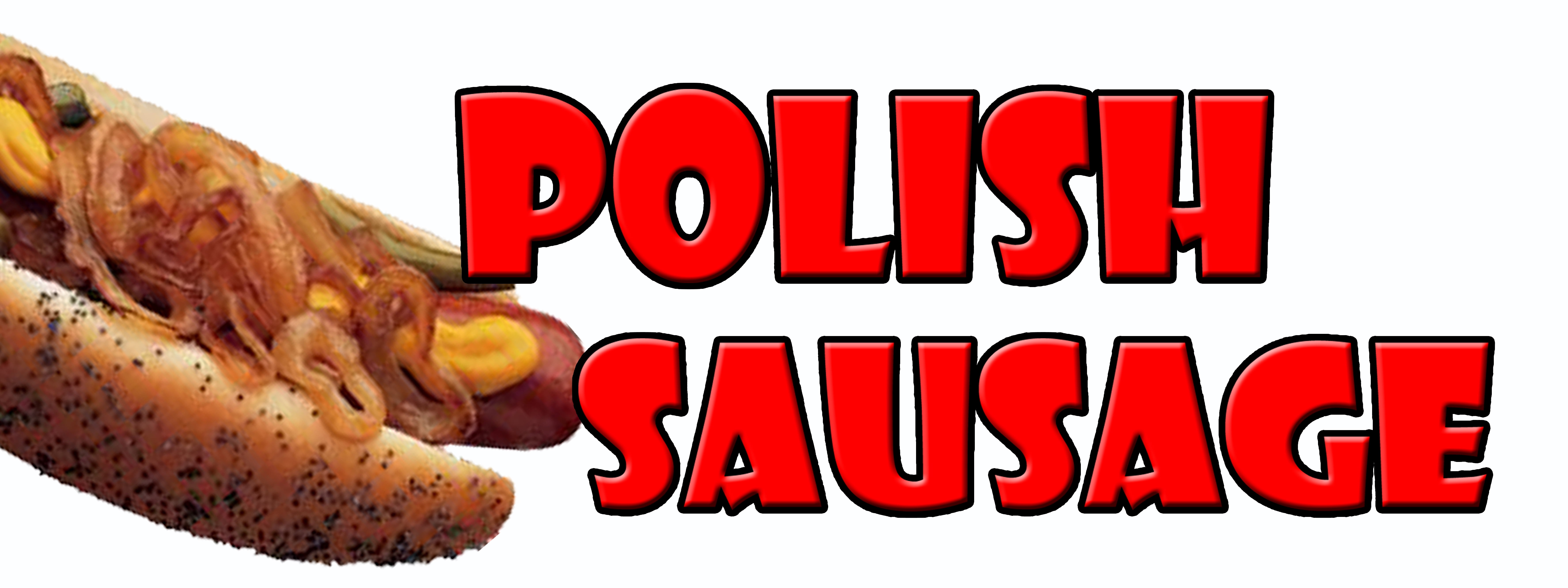 36 Polish Sausage Decal Sticker Sandwich Concession