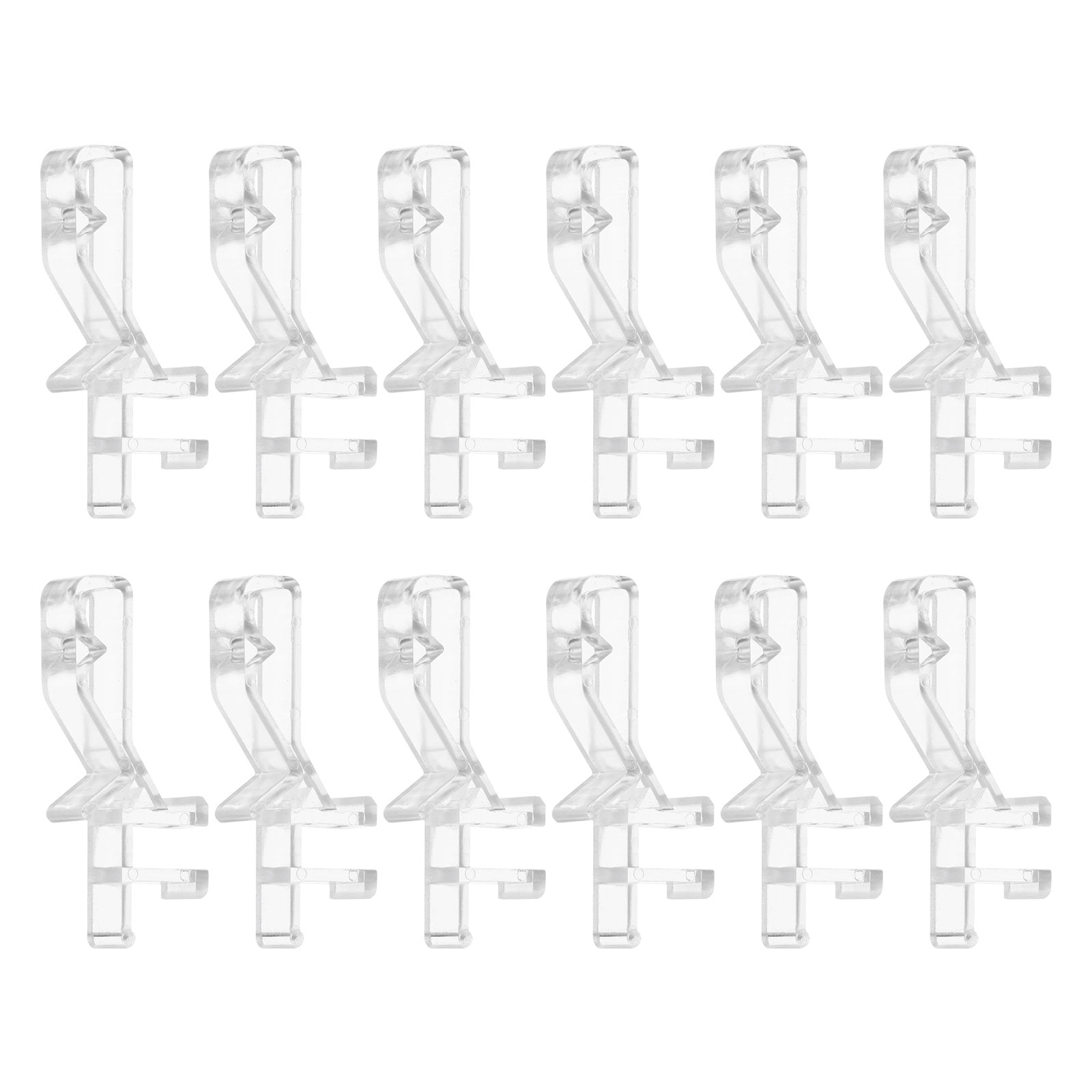 36 Pack 2-1/8 Inch Clear Valance Clips, Hidden Window Blind Valance ...