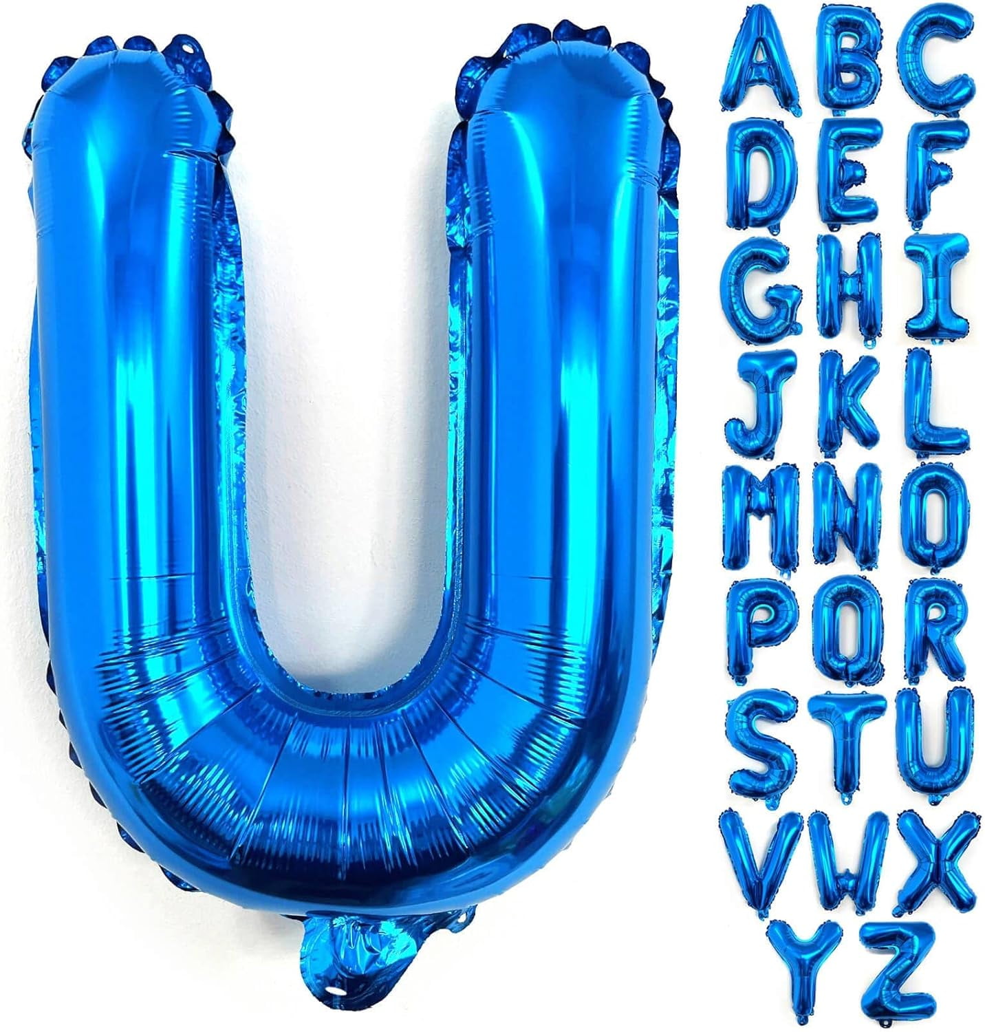 40 Inch Large Blue Letter U Balloons Big Size Jumbo Mylar Foil Helium ...