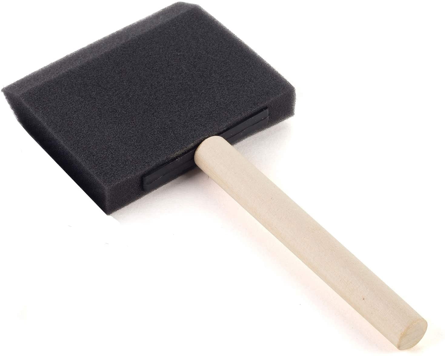 36 Pack 3 Inch Wide Foam Paint Brush with Wooden Handles for Acrylics ...