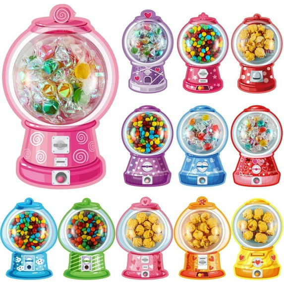 36 Pack Bags Cute Candy With Dome Cup Top Assorted Colorful Party Treat ...