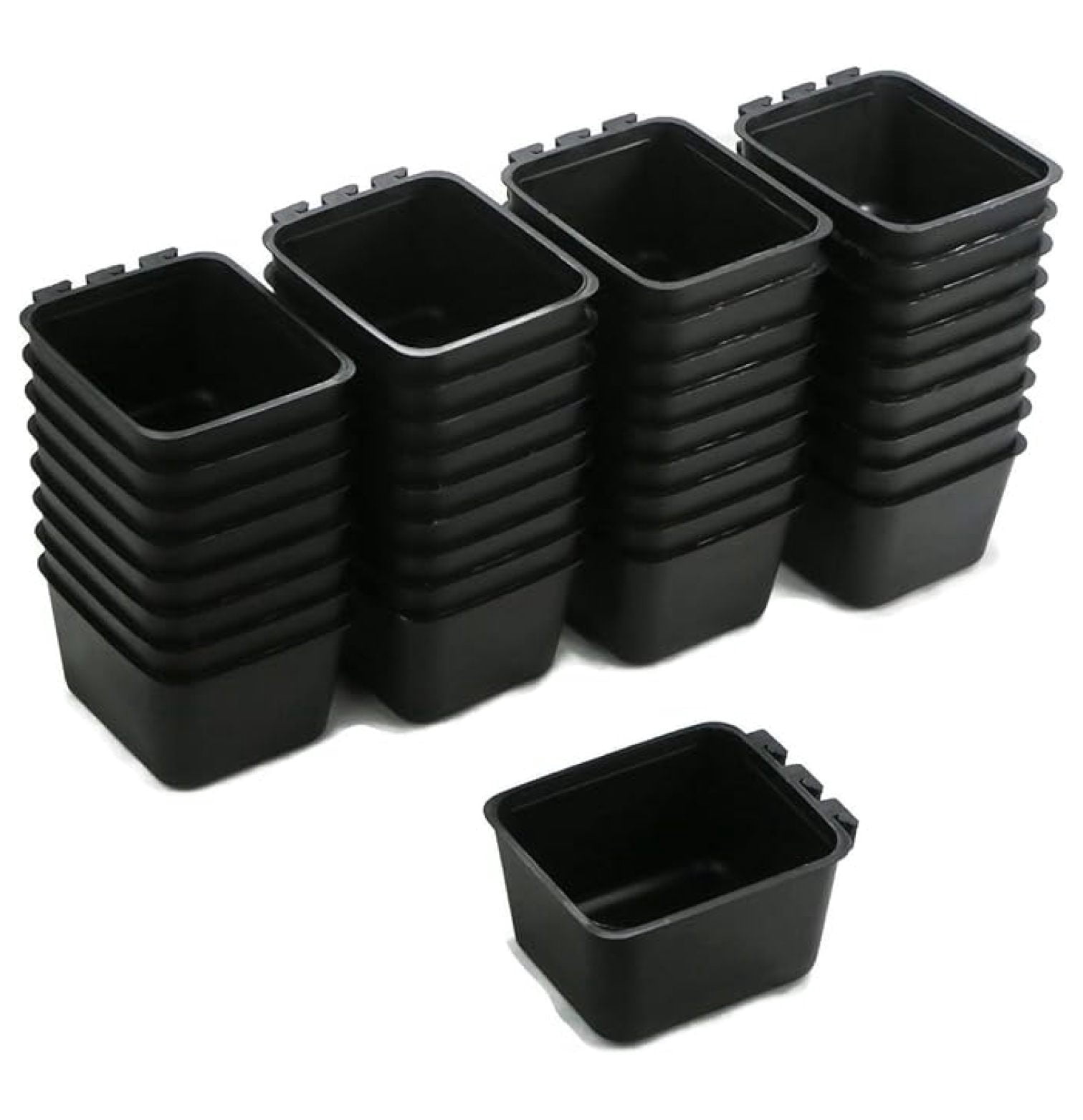 36-Pack - Black Cage Cups for Chickens, Dogs, Pheasants, Rabbits Feed ...