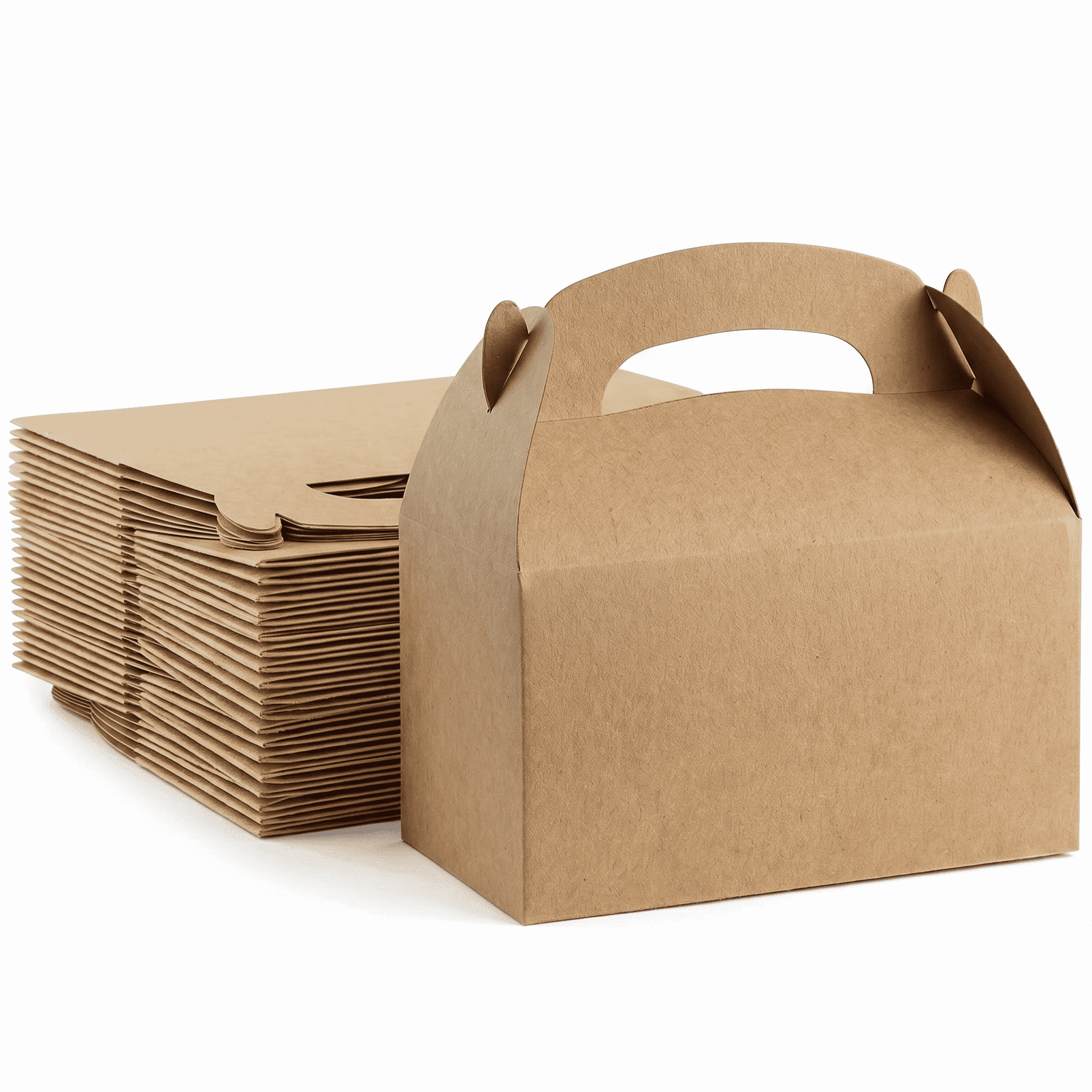 36 Pack Brown Kraft Paper Gable Treat Boxes, 6.2" x 3.5" Gift Favor ...