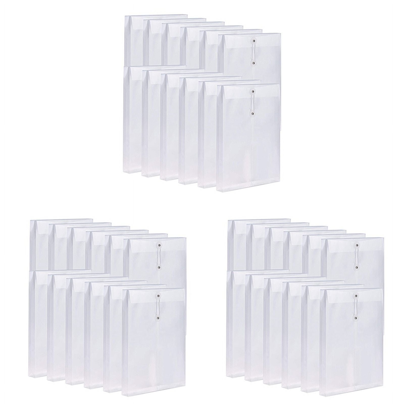 36 Pack Clear Plastic Envelopes Envelopes Expandable Files Document ...