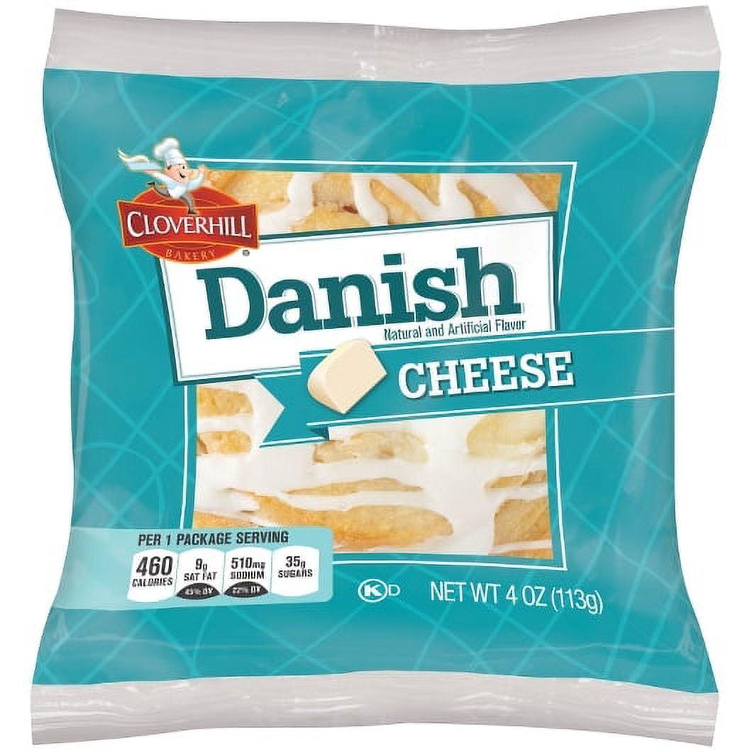 (36 Pack) Cloverhill, Round Single-Serve Cheese Danish, 4 oz. - Walmart.com