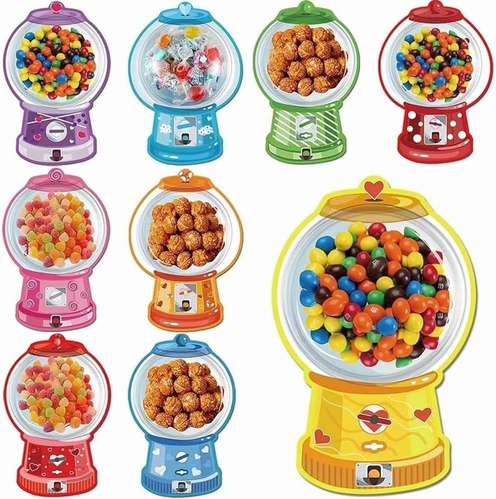 36-Pack DIY Valentine's Day Card Kit - Gumball Machine Design with ...
