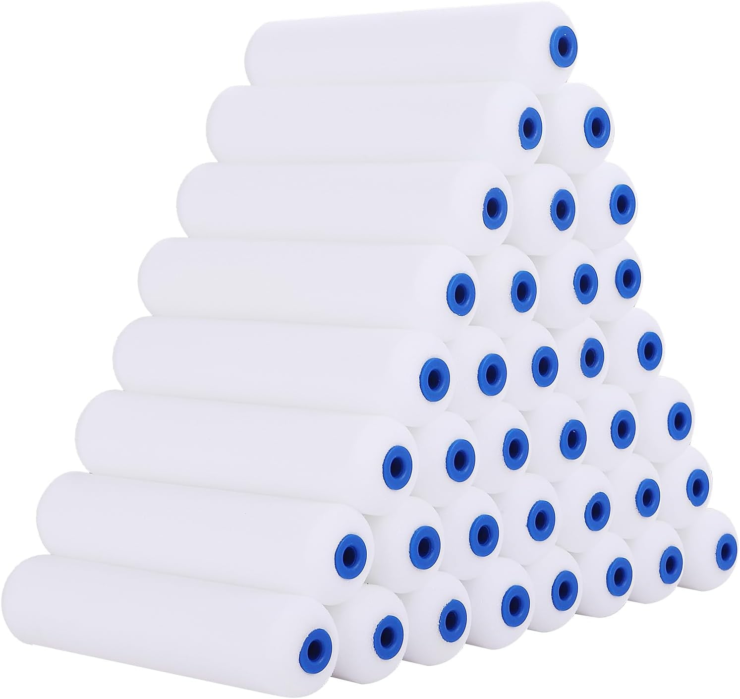 36 Pack Foam Paint Roller, 6 Inch High Density Foam Roller Covers ...