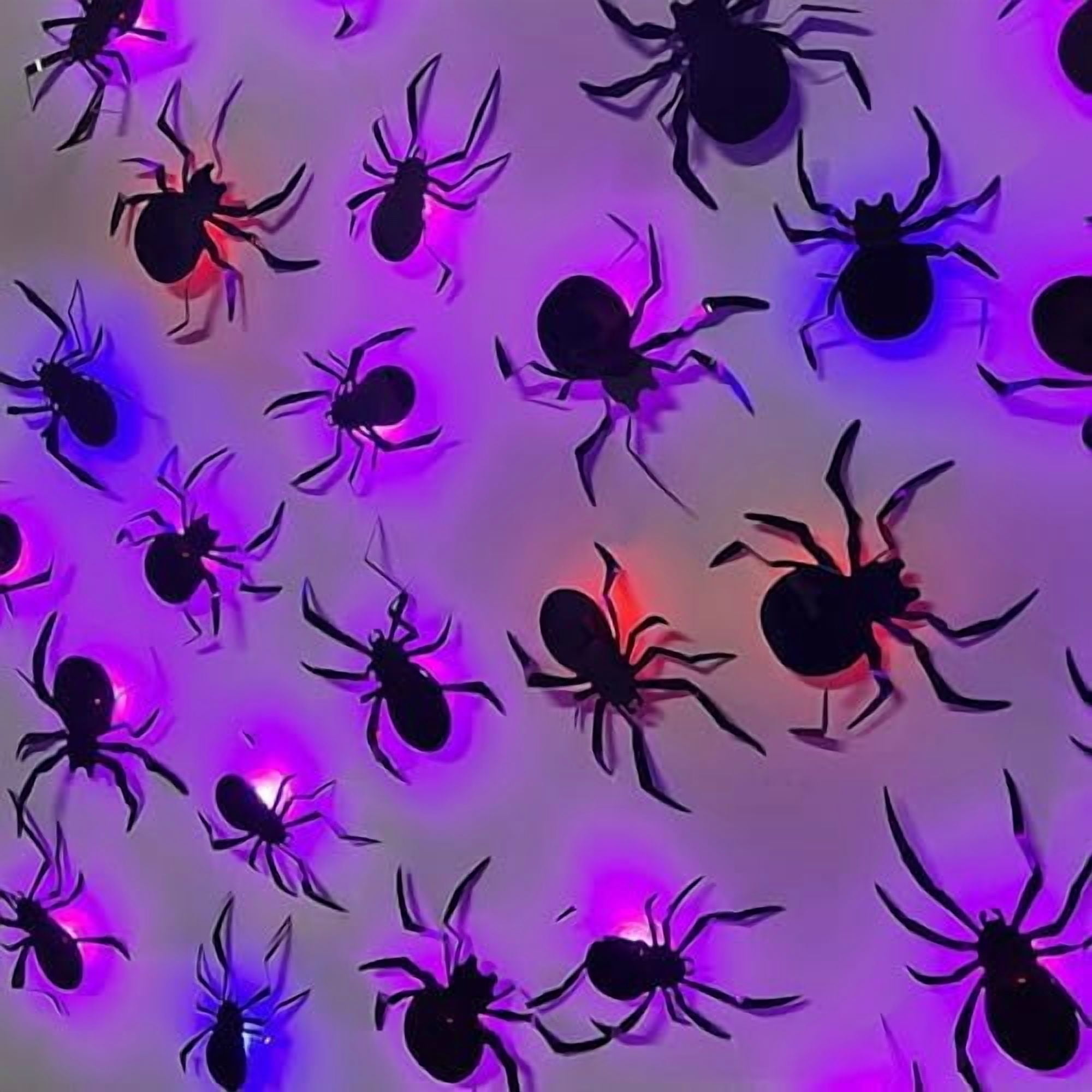 36 Pack Halloween Spider Wall Decor, 3D Window Stickers with Multi ...