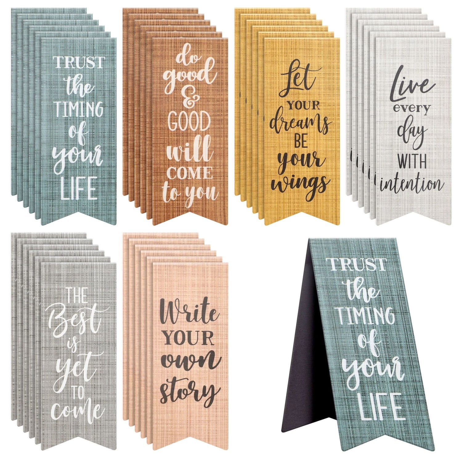 36-Pack Cute Inspirational Magnetic Bookmarks with Motivating Quotes, 2 ...