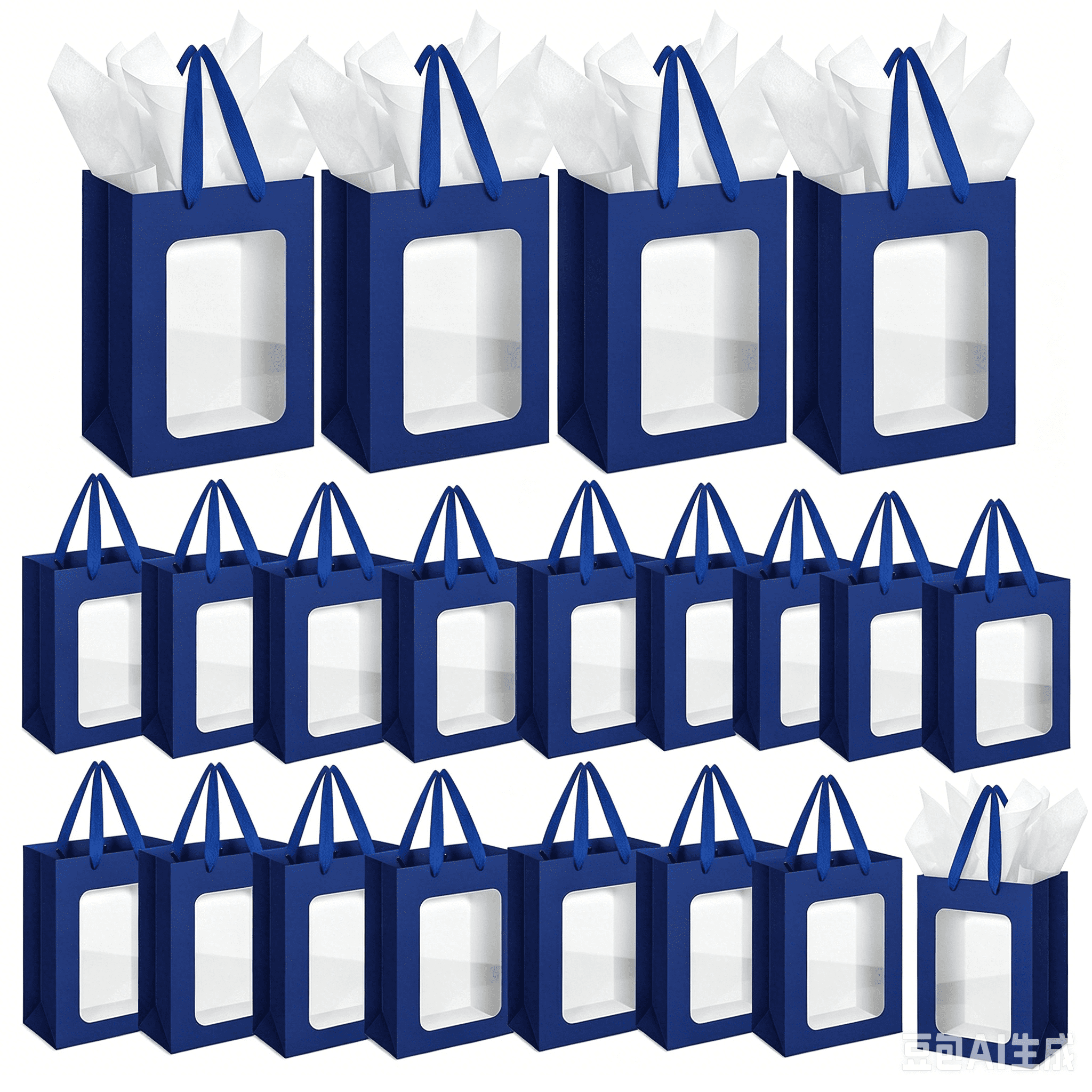 36-Pack Kraft Gift Bags with Tissue Paper – 10 x 7 x 5 Inch Large Paper ...