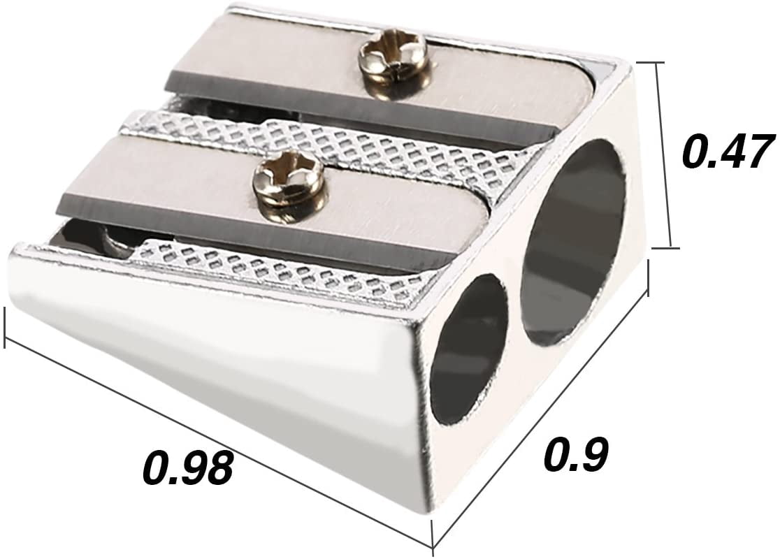 36 Pack Metal Pencil Sharpeners 2 Holes Manual Pencil Sharpener Bulk ...